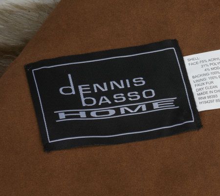 "As Is" Dennis Basso Fox collection Faux Fur 50"x60" Throw - QVC.com