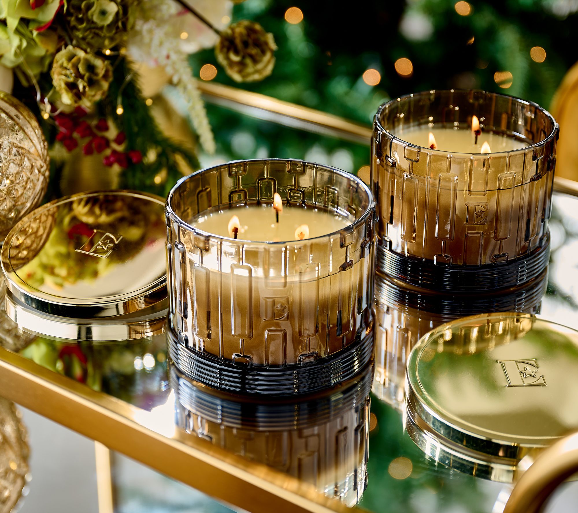 Elton John by Slatkin + Co. S/2 14oz Woodsmoke Vanilla Candles - QVC.com