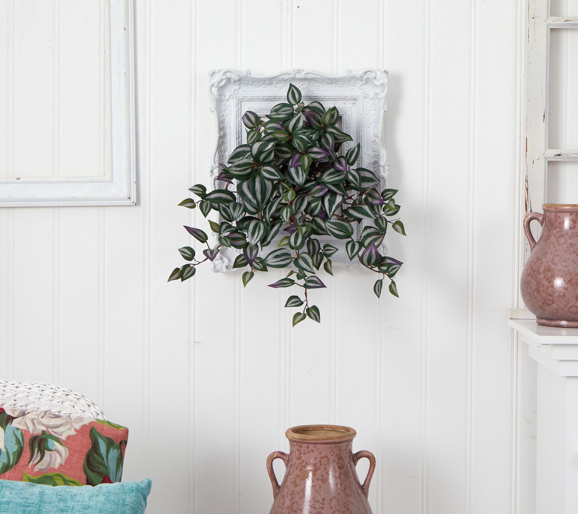 Nearly Natural 23" Wandering J ew Hanging Plan t (Set of 4) - QVC.com