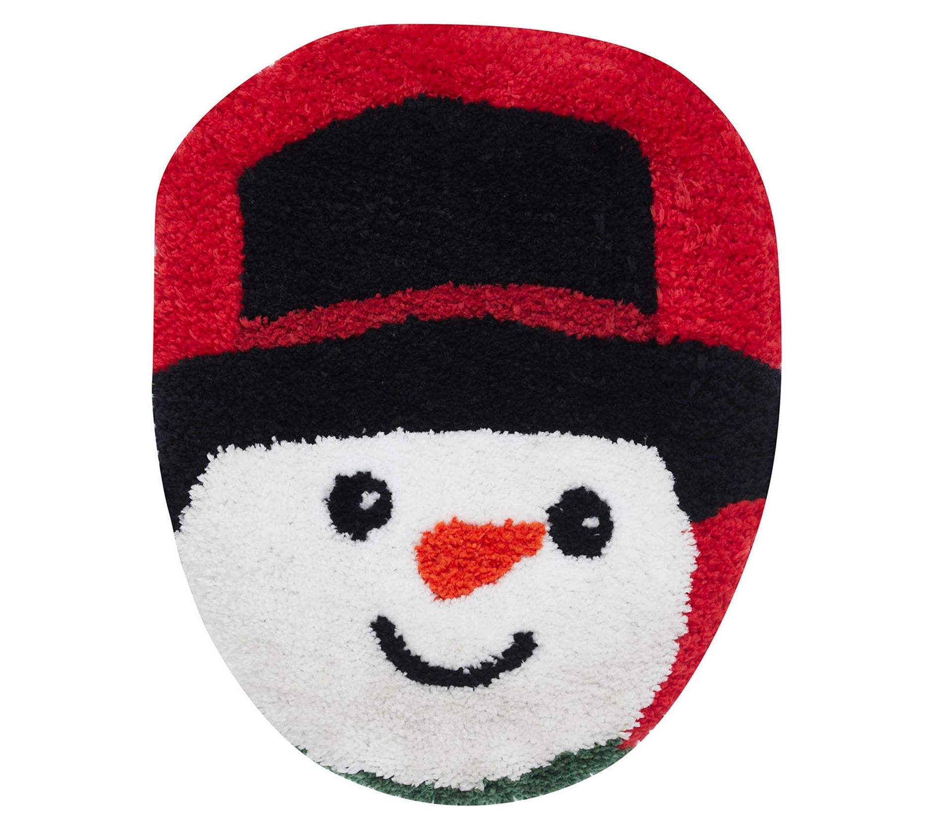 VCNY Home Snowman Holiday Bath Rug Set, 2 Count - QVC.com