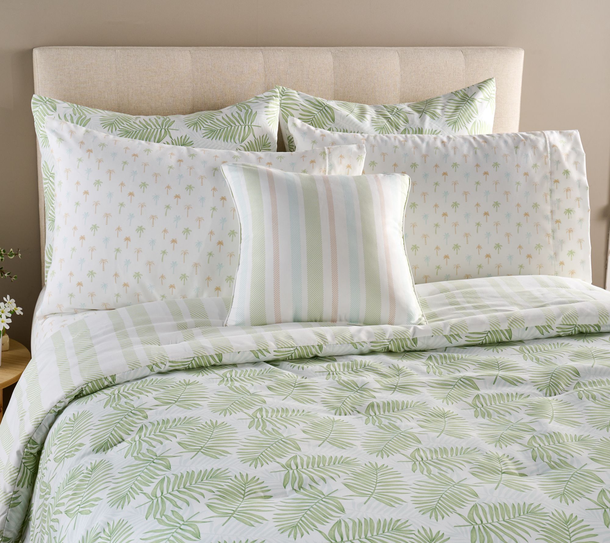 Home Reflections Coastal 6-8 Piece Bedding Set - QVC.com