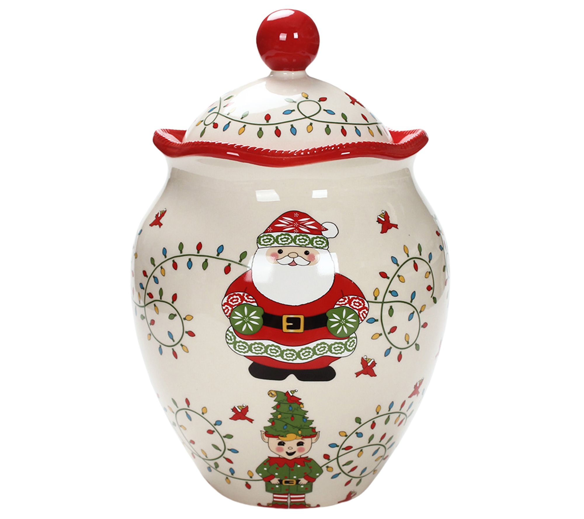 "As Is" Temp-tations Seasonal 3-Qt Cookie Jar - QVC.com
