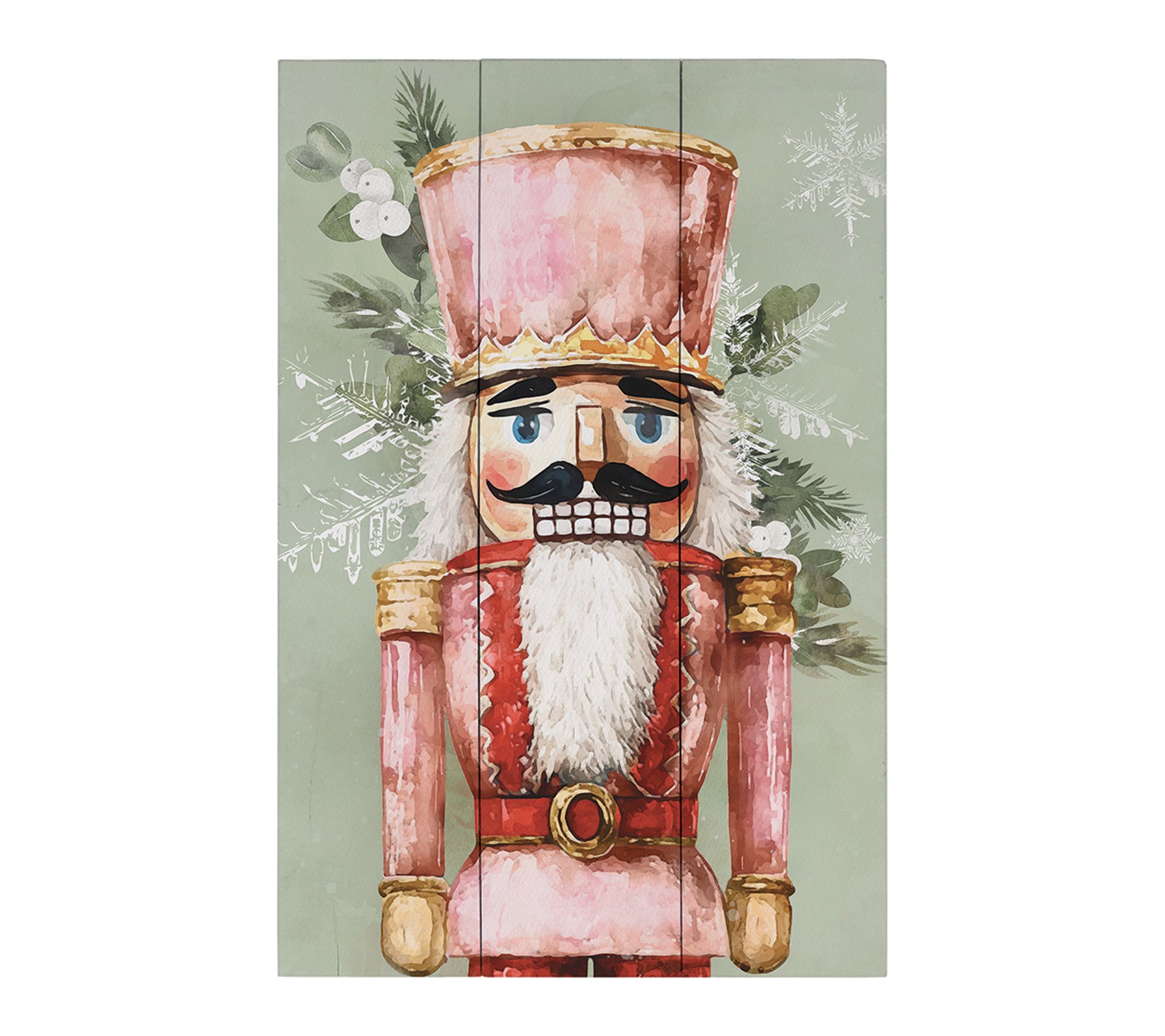 Sincere Surroundings 16" Pink Nutcracker RusticPallet - QVC.com