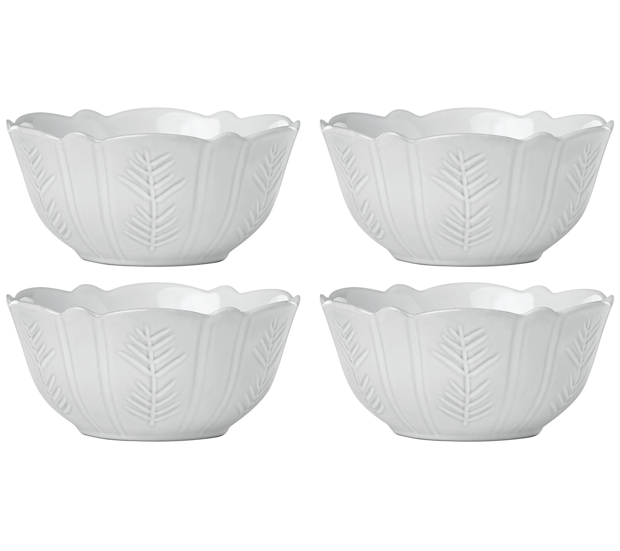 Lenox Alpine Carved All Purpose Bowls Set of 4 - QVC.com