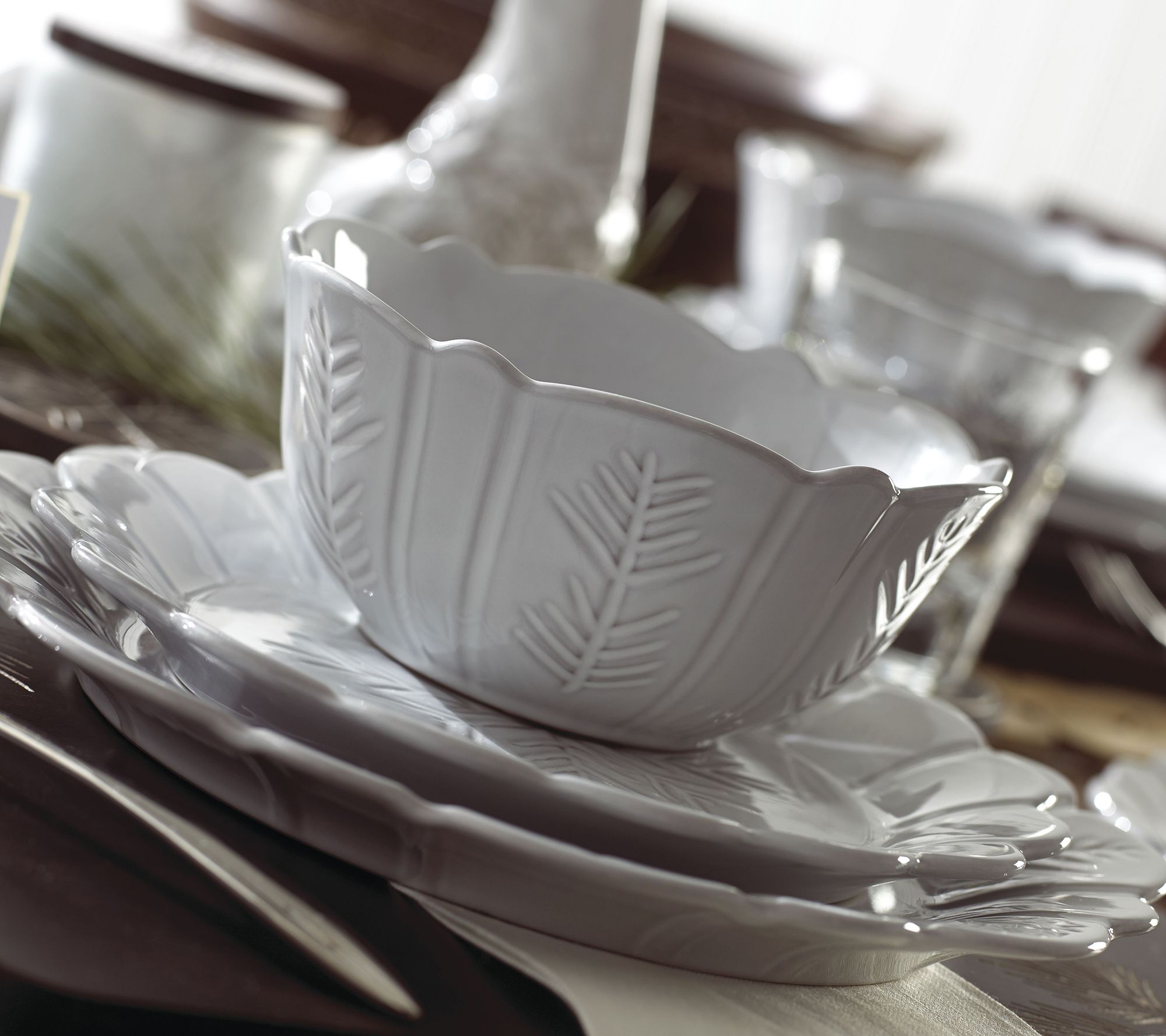 Lenox Alpine Carved All Purpose Bowls Set of 4 - QVC.com