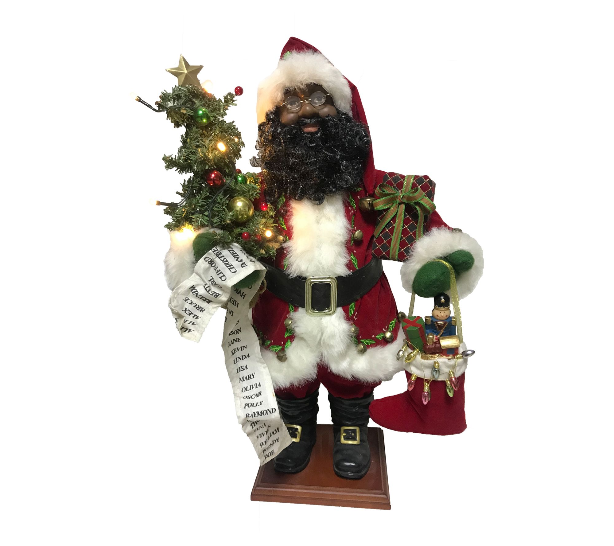 Santa's Workshop Inc. 24" Merry Christmas Claus - QVC.com