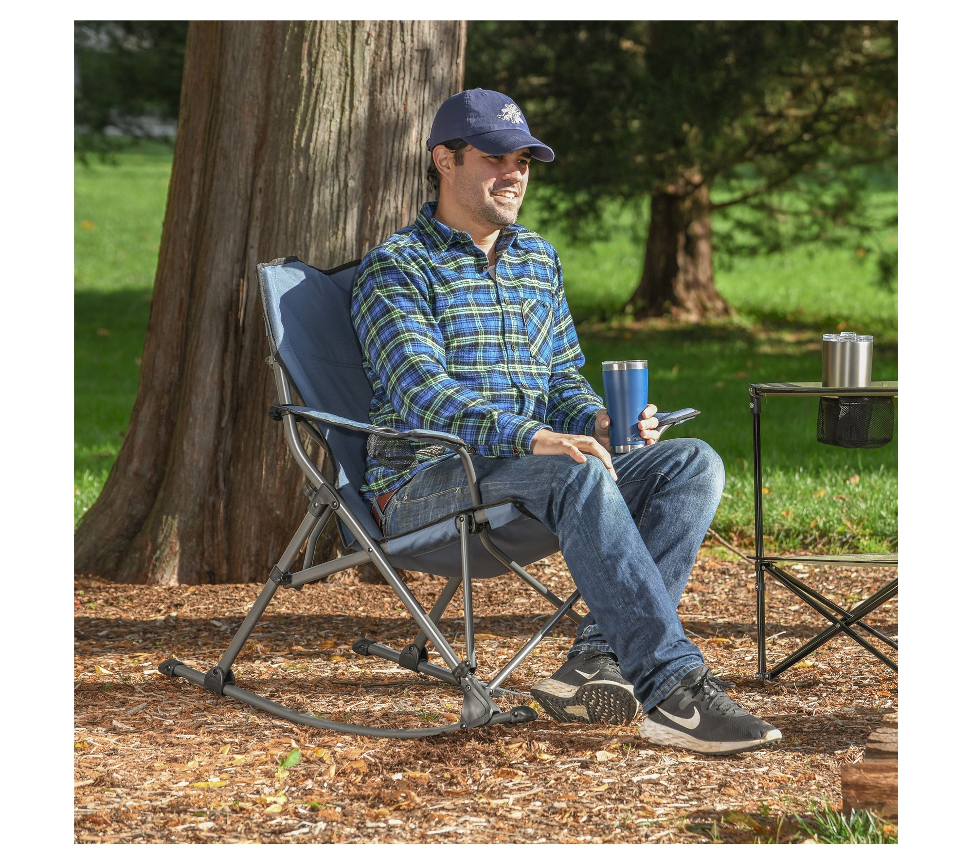 Rio Soft Arm Rocking Quad Chair - QVC.com