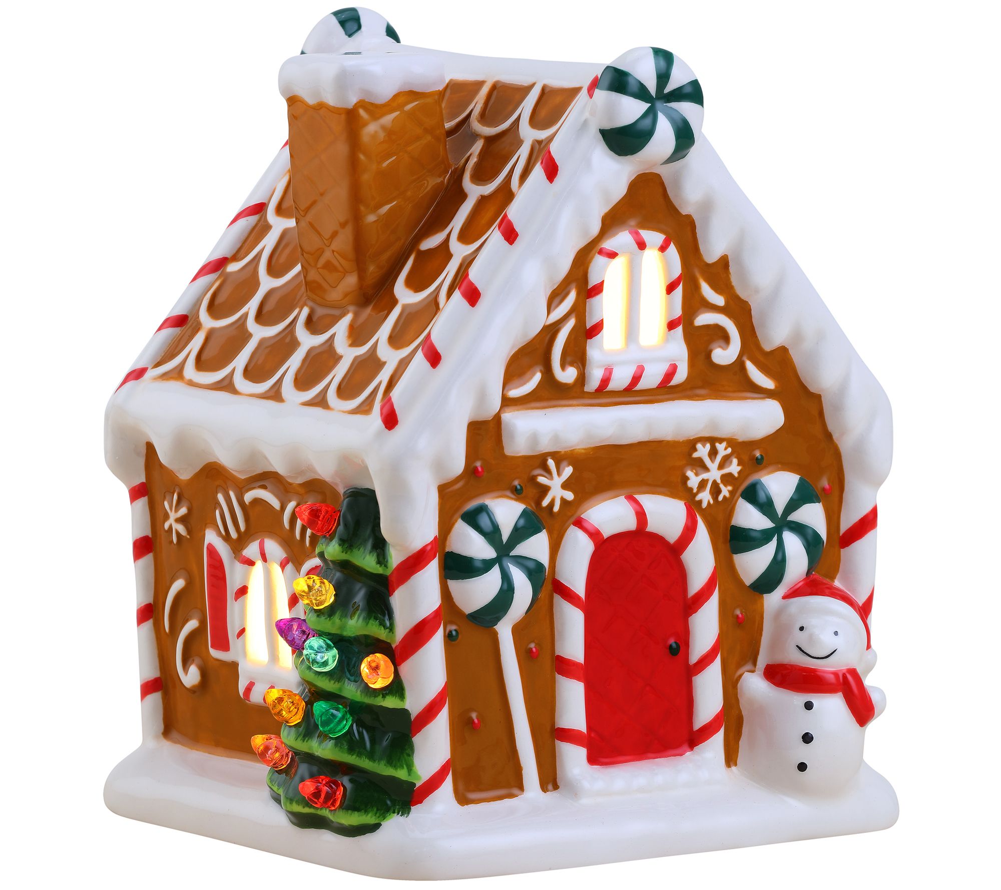 Mr. Christmas 7" Nostalgic Ceramic Lit Gingerbread House - QVC.com