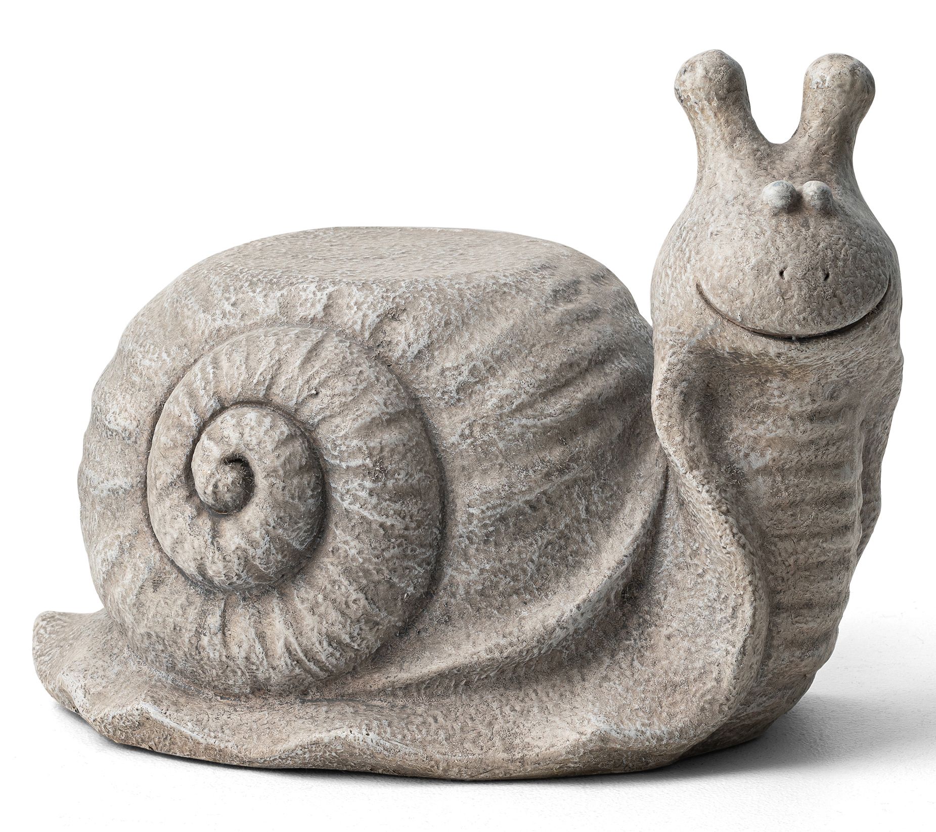 Glitzhome 16"L MGO Snail Garden Statue or Planter Stand - QVC.com
