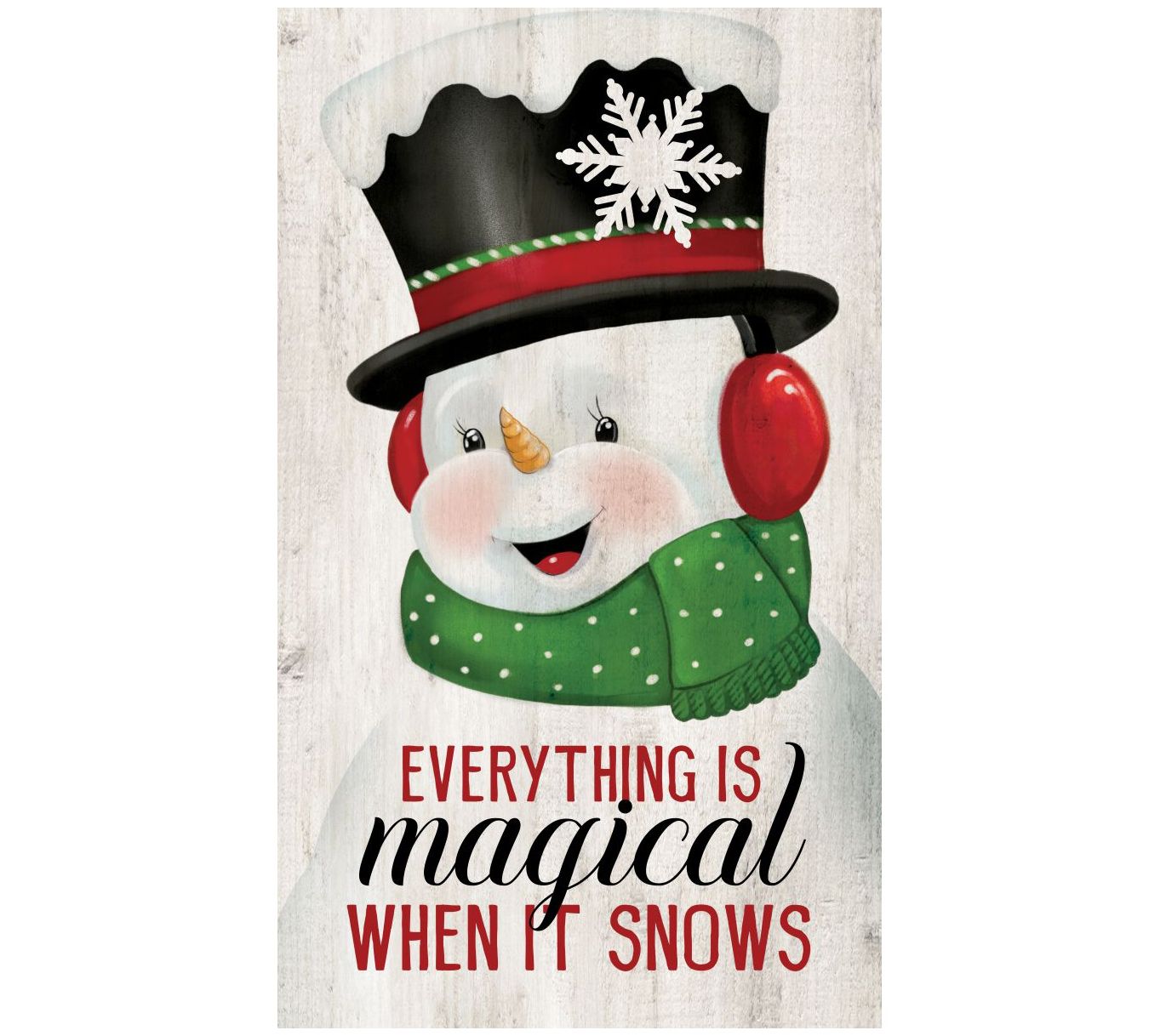 Youngs Inc. Magical Snowman Wall Decor - QVC.com