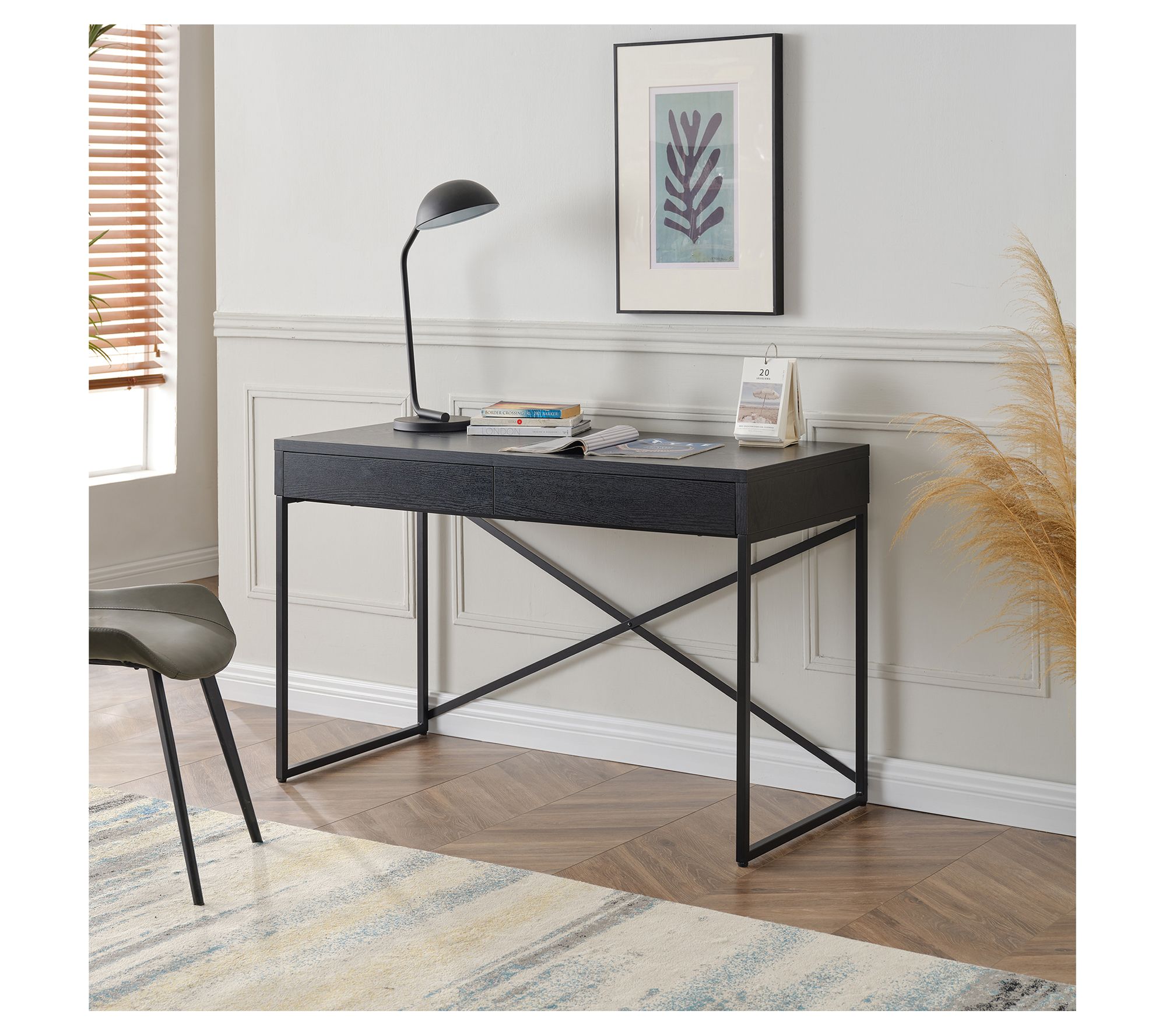 Hudson & Canal Mason Rectangular 47.75" Wide Desk - QVC.com