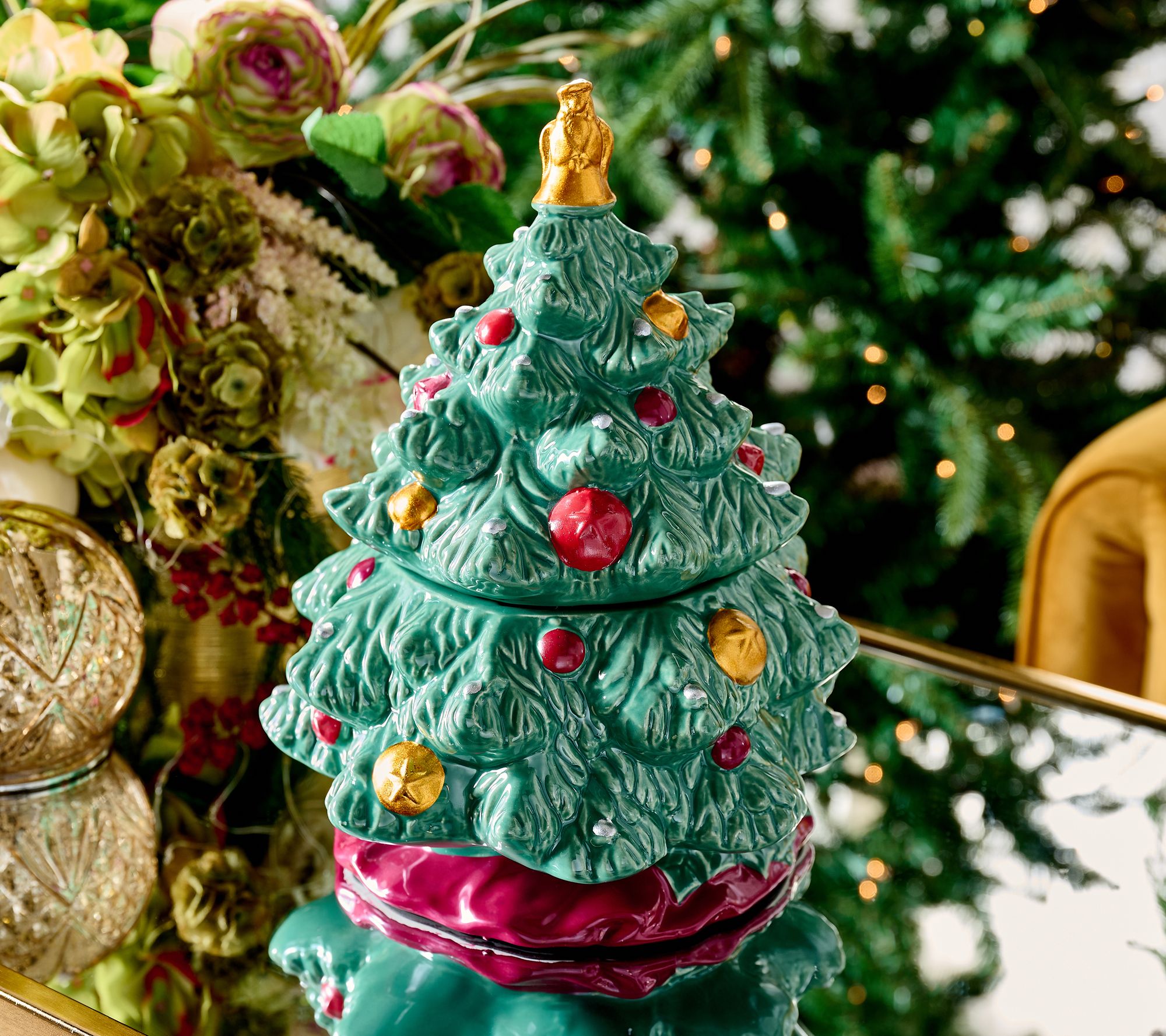 Elton John by Slatkin + Co. 14oz Woodside Tree Ceramic Candle - QVC.com