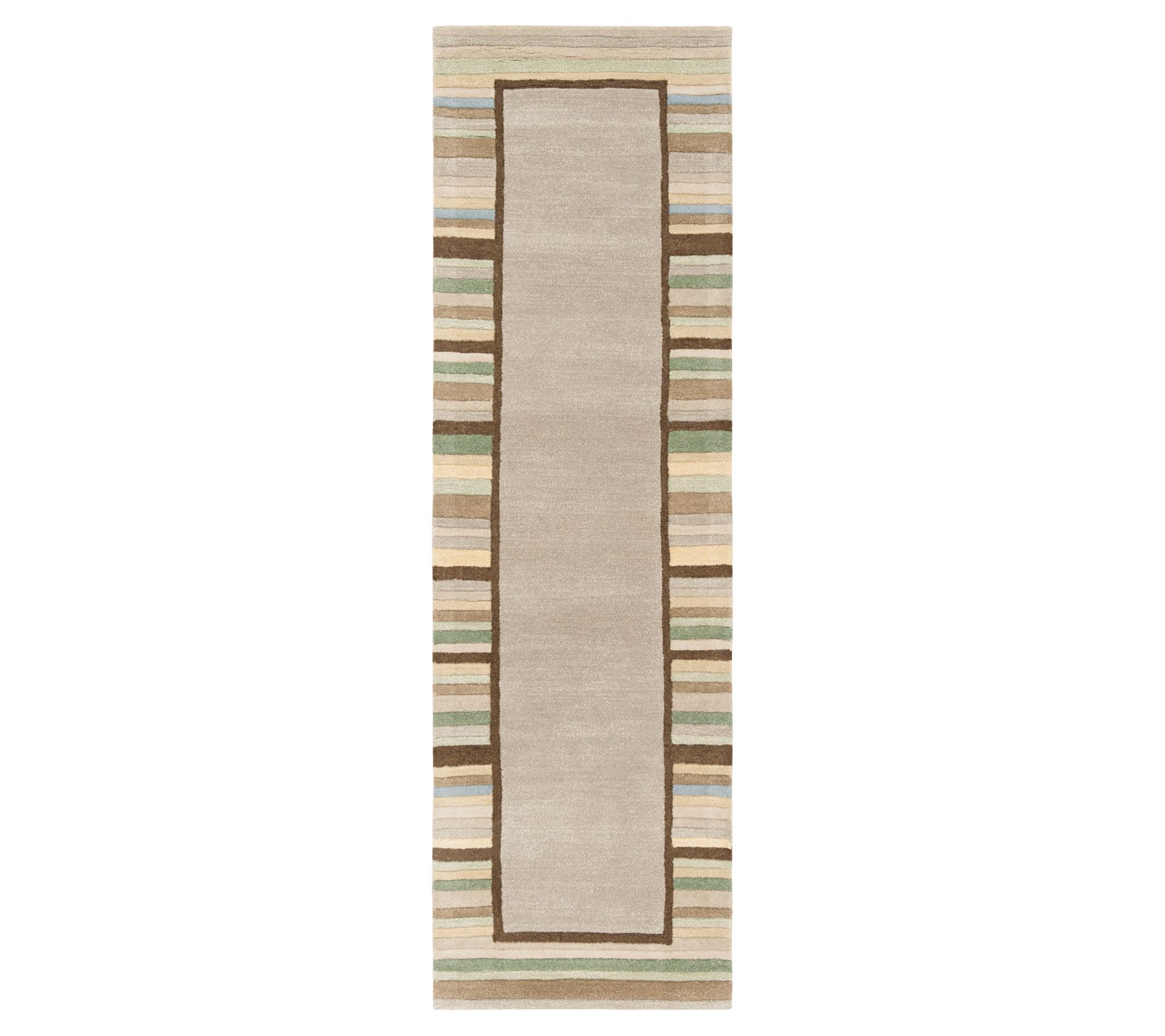 Safavieh Martha Stewart 4715 Striped Border 2'- 3" X 8' Rug - QVC.com
