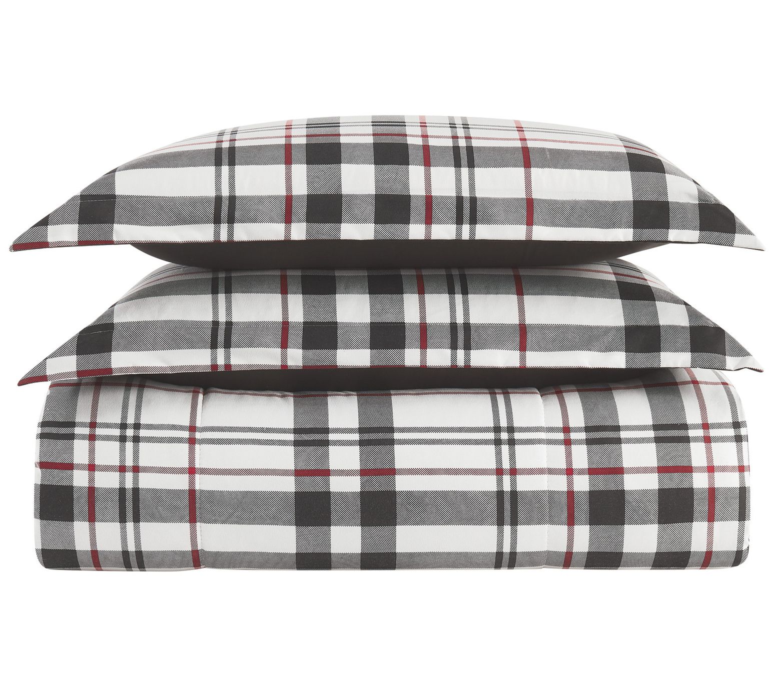 London Fog Charlotte Plaid Full/Queen 3-Piece Comforter Set - QVC.com