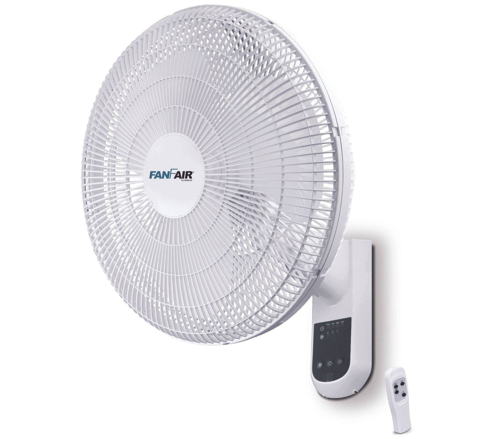 FanFair 16" 3 Speed Wall Fan w/ Remote - QVC.com