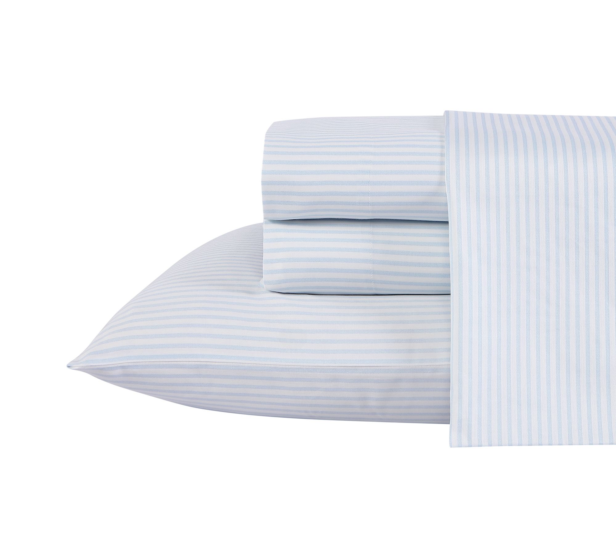 Laura Ashley Ra mona Cotton 4-P iece Sheet Set - King - QVC.com