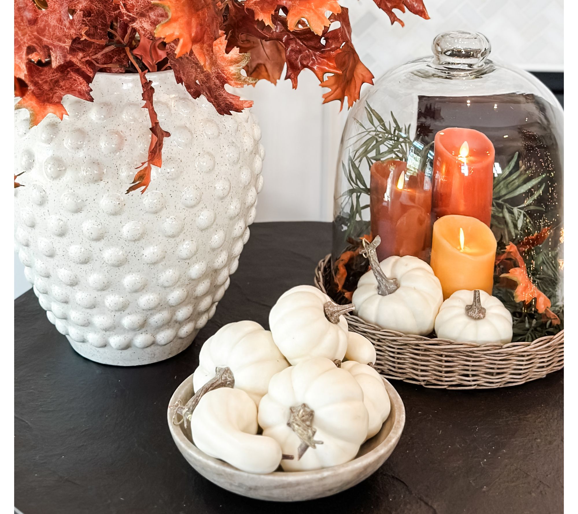 "As Is" Simply Stunning Set/6 Mini Pumpkins by Janine Graff - QVC.com