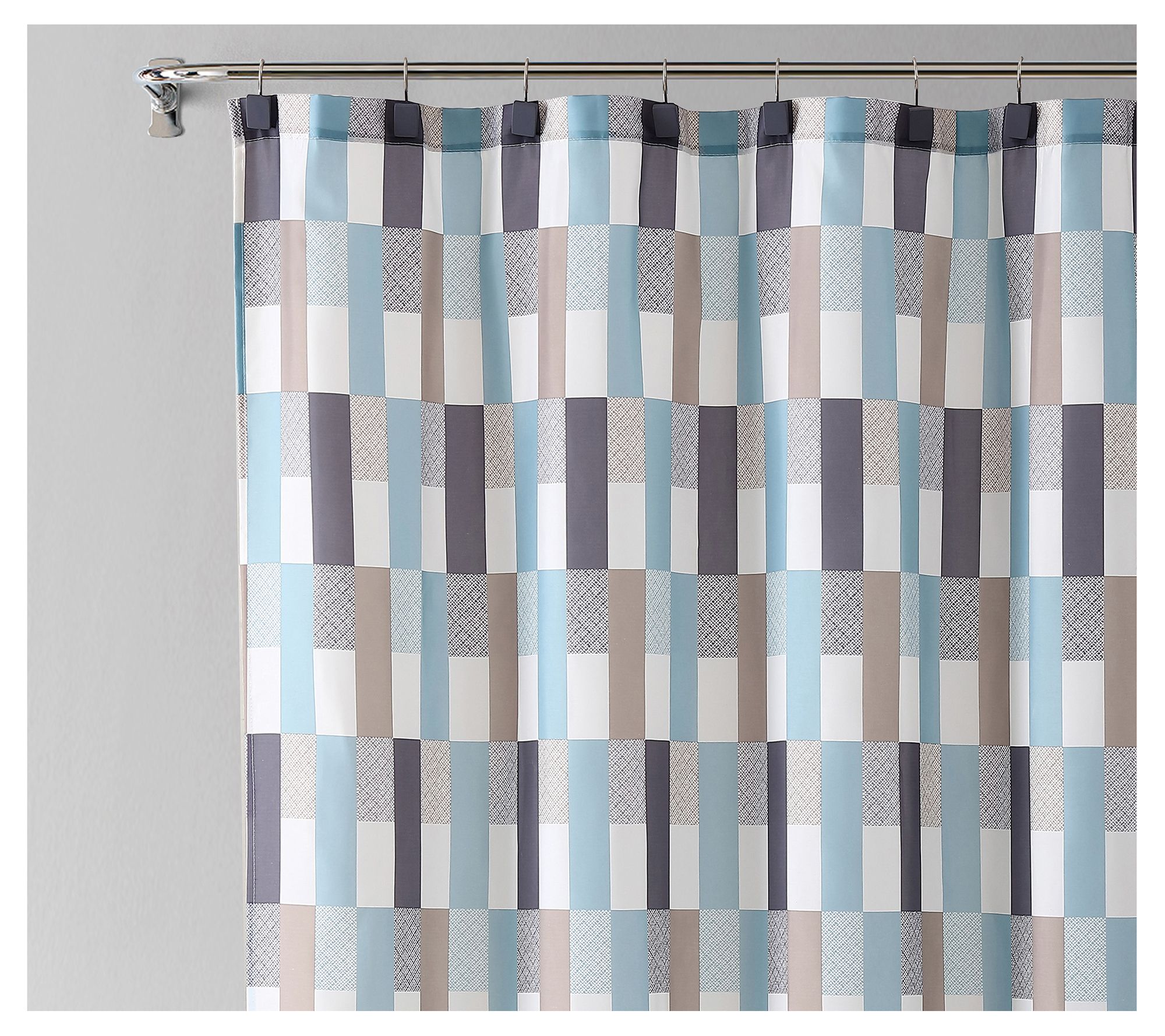 VCNY Home Martel Geometric 13-Piece Shower Curtain Set - QVC.com