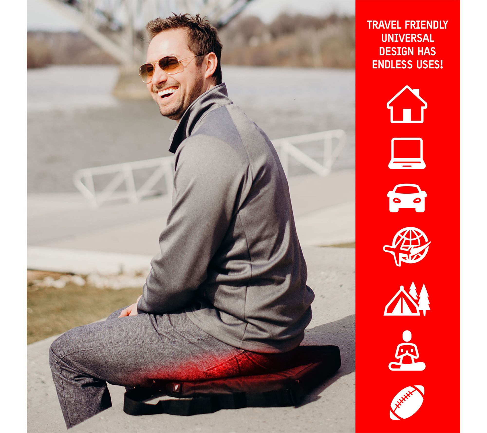 ActionHeat 5V Battery NFL Heated Seat Cushion - QVC.com