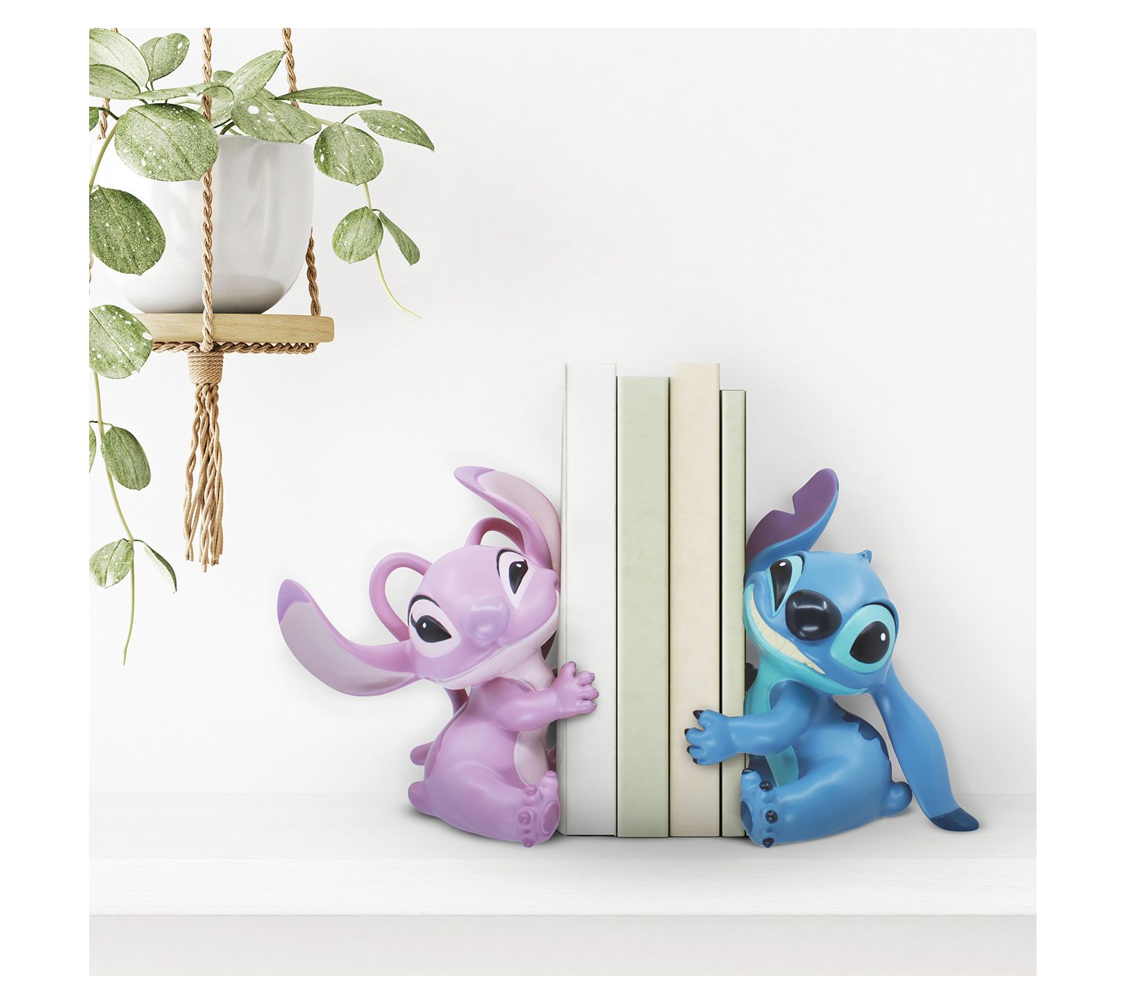 Disney Showcase Stitch & Angel Set/2 Bookends Figurine Pieces - QVC.com
