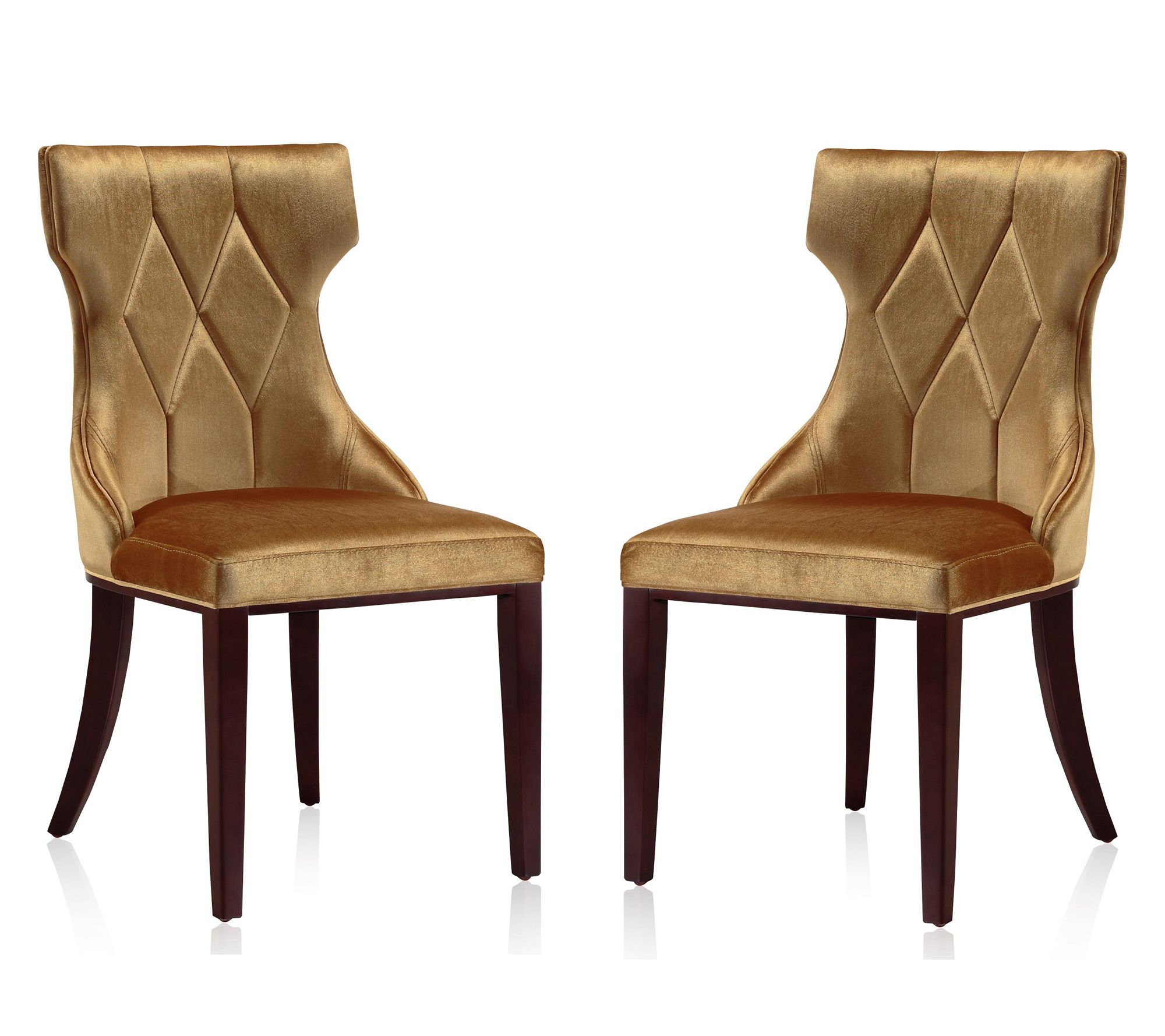 Manhattan Comfort Reine Dining Chairs Set of 2 - QVC.com