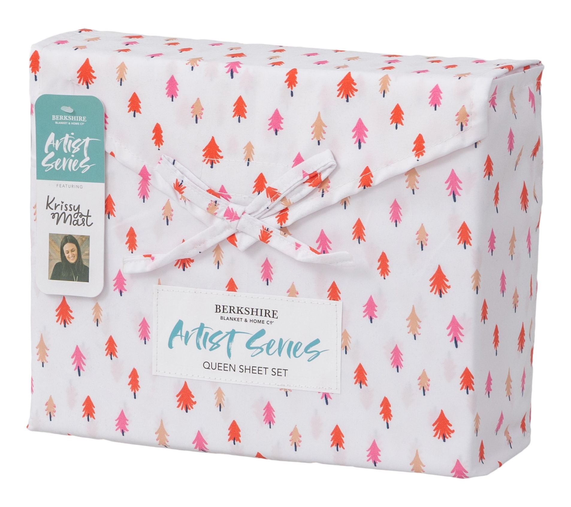 "As Is" Berkshire Artist Series Brushed Sheet Set - Queen - QVC.com