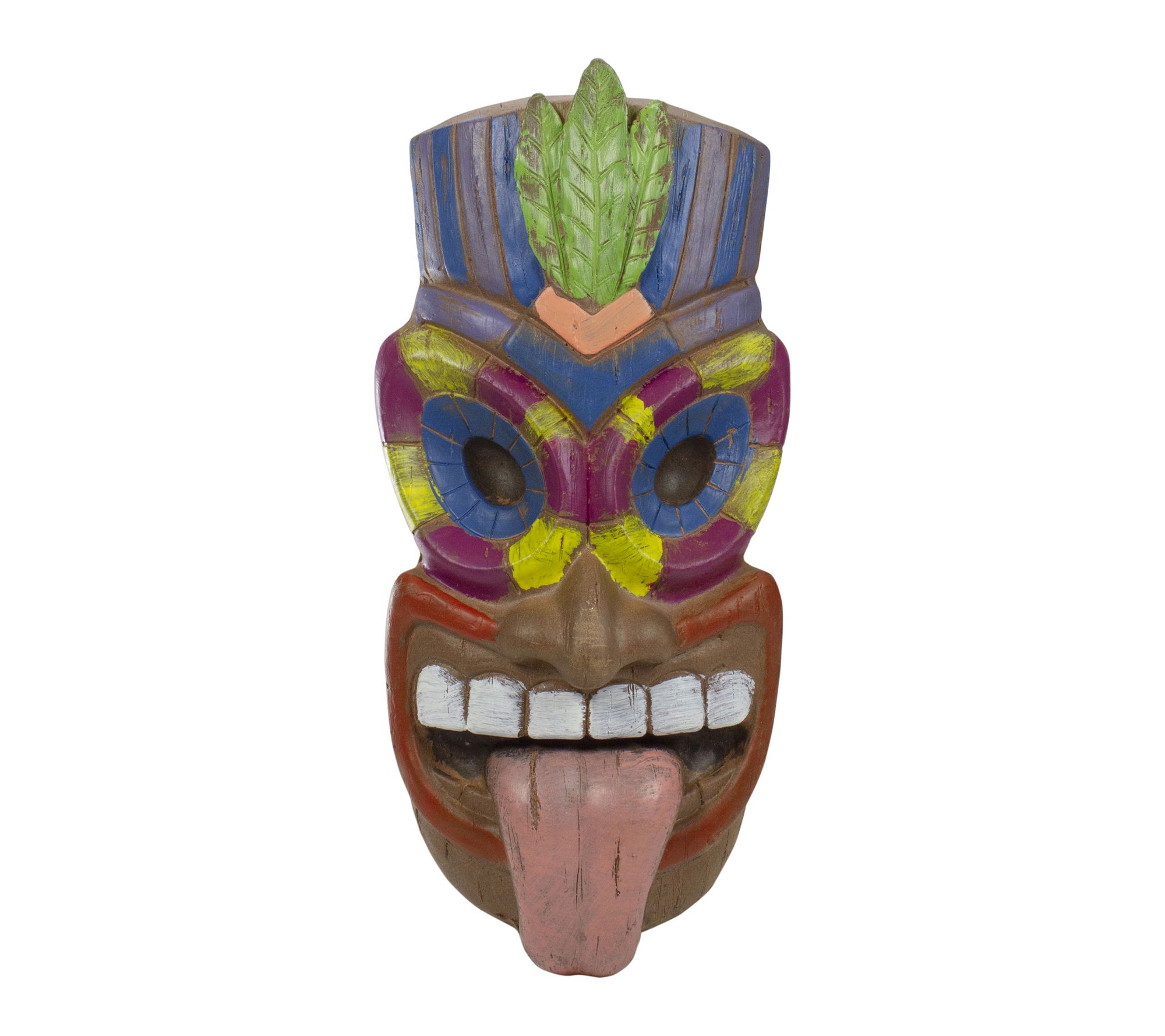 Northlight Tiki Man Tongue Out Hanging Wall Decoration 16" - QVC.com