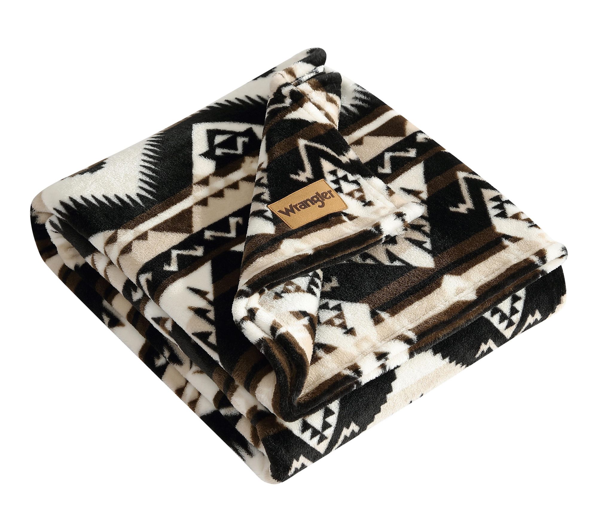 Wrangler Jesse Brown Ultra Plush Fleece 50"X60"Throw - QVC.com