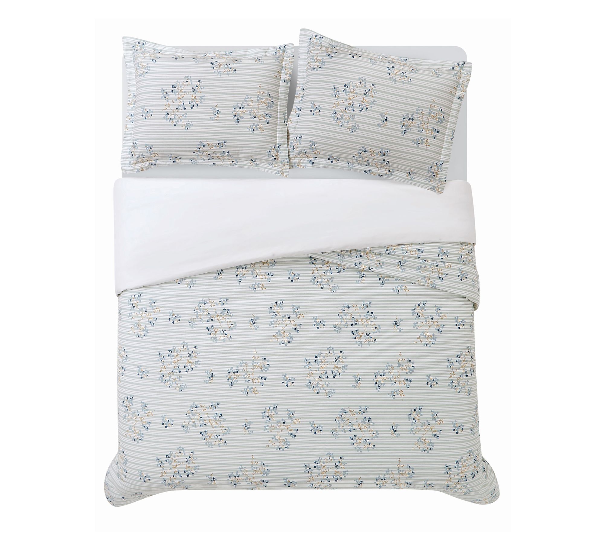 Cottage Classics Emma Floral Full/Queen Comforter Set - QVC.com