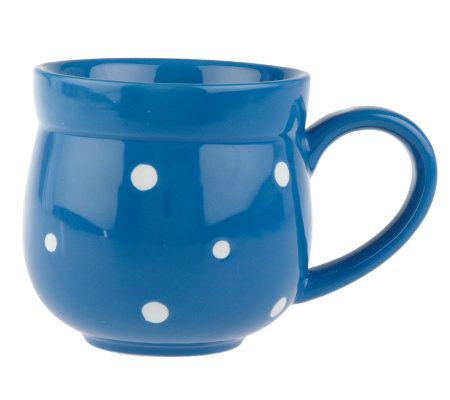 Temp-tations Polka Dot 4-pc. Dessert Plate or MugSet with Gift Box ...