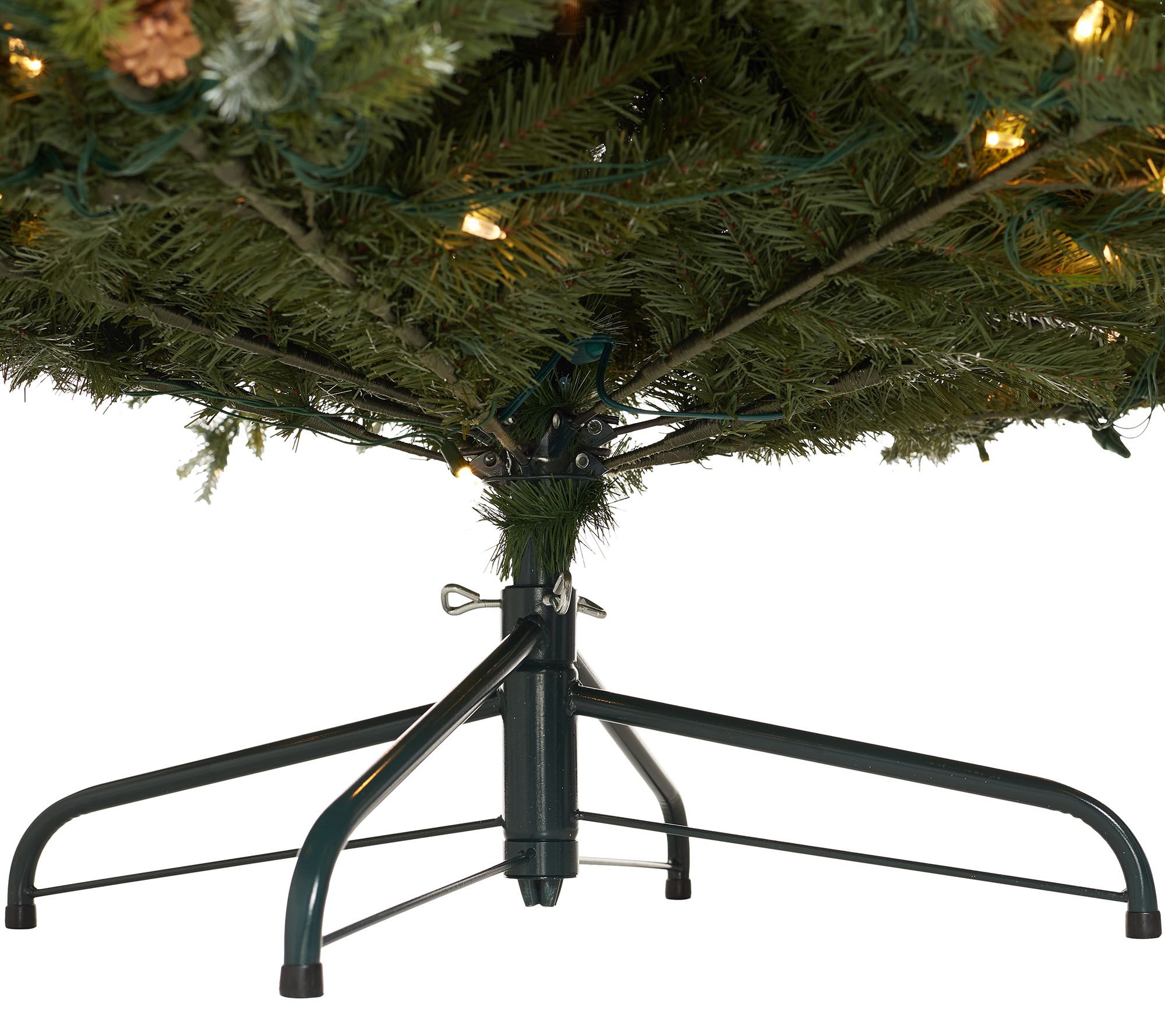 "As Is" Santa's Best 7.5' Sugar Spruce Christmas Tree - QVC.com