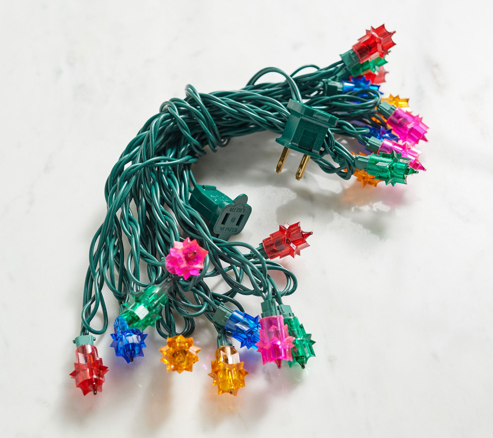 Mr. Christmas Retro 20 Light Plug-In Light Strand - QVC.com