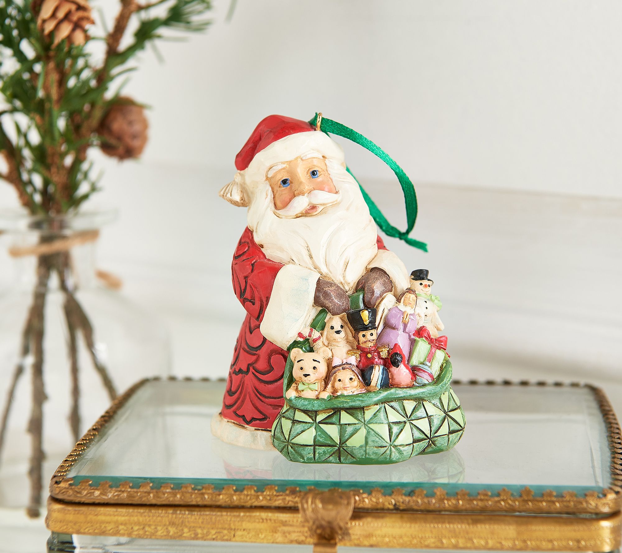 Jim Shore Worldwide Event Santa Ornament - QVC.com