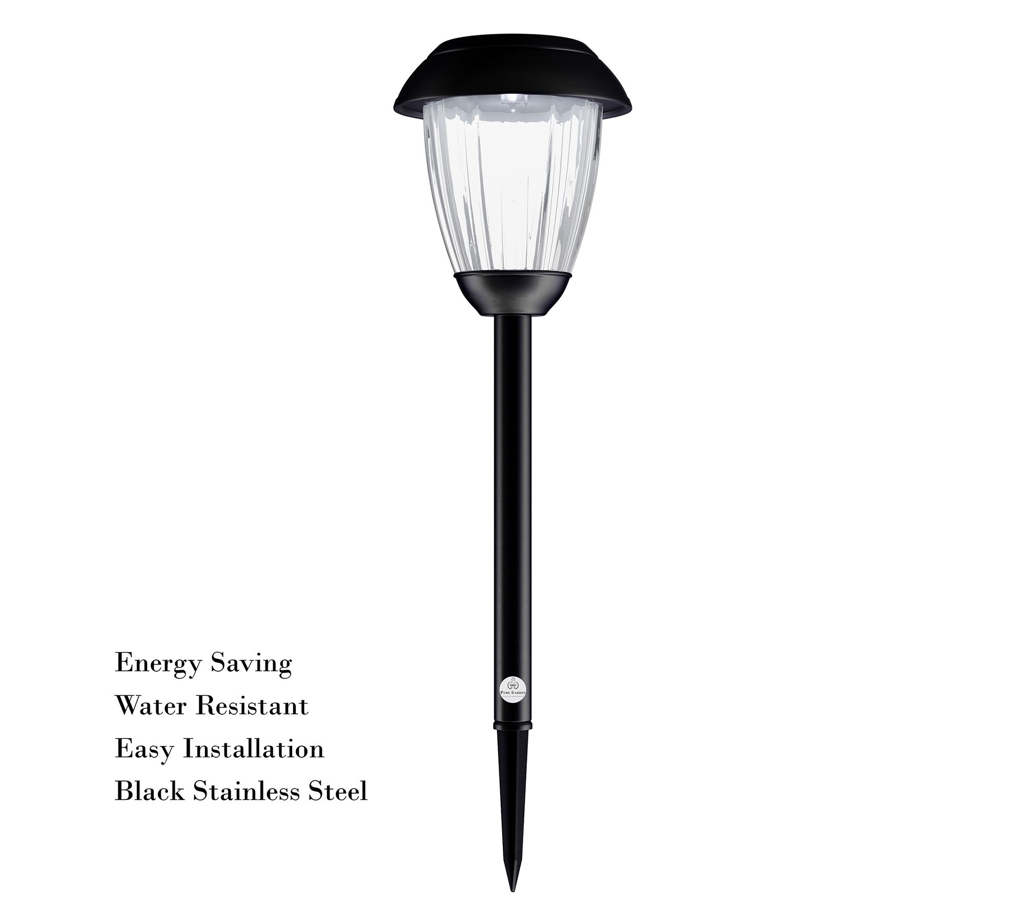 Pure Garden Set of (8) 16" Solar Outdoor StakeLighting - QVC.com
