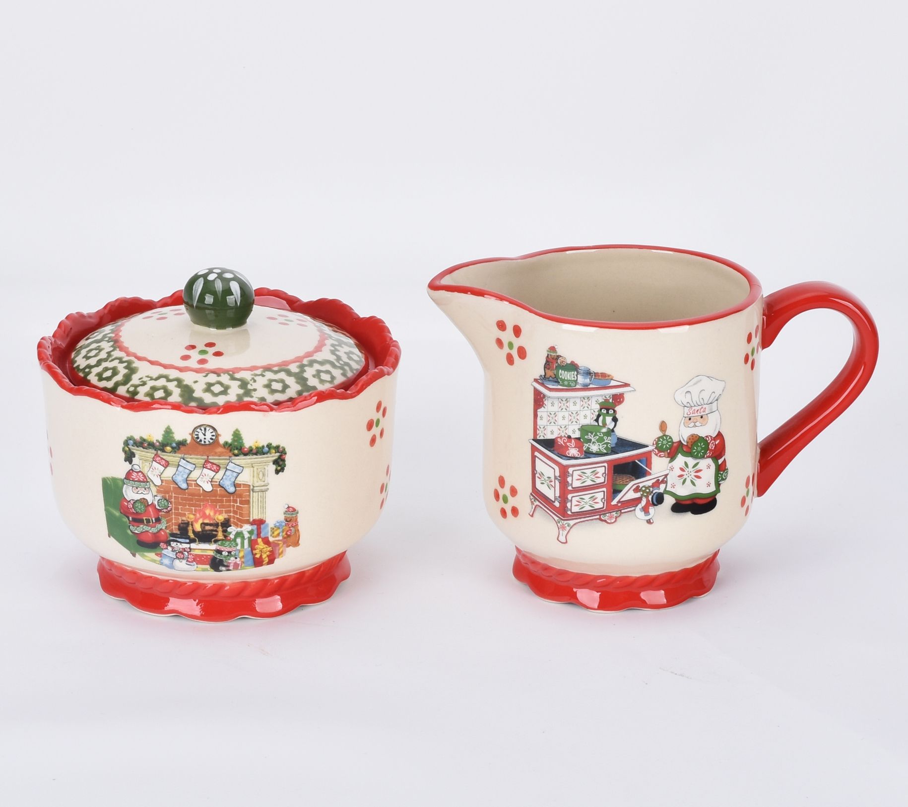 Temp-tations Old World Holiday Sugar and Creamer Set - QVC.com