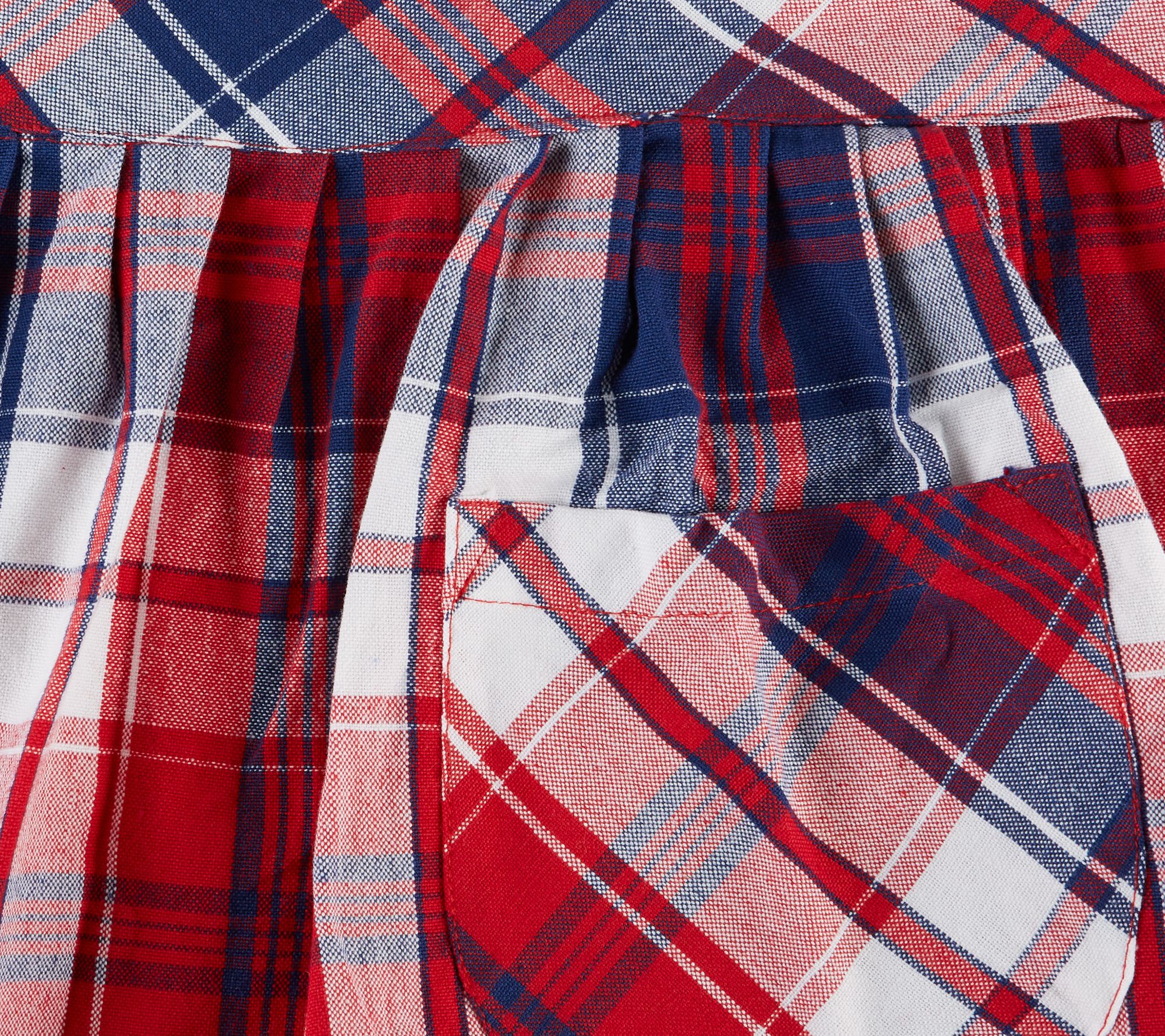 Design Imports Americana Plaid Apron - QVC.com