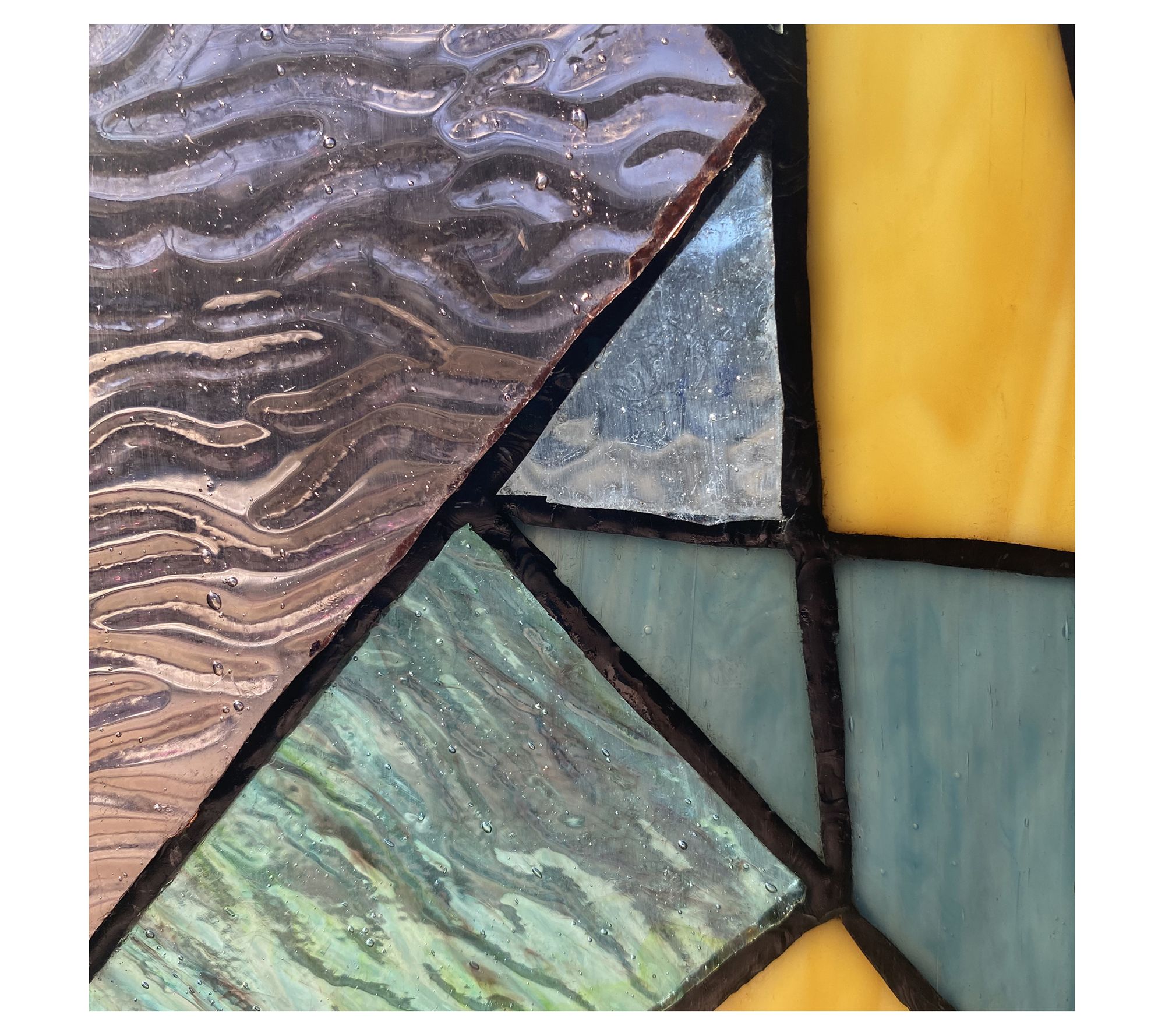 River of Goods 11.5"H Art Deco Stained Glass Window Panel - QVC.com