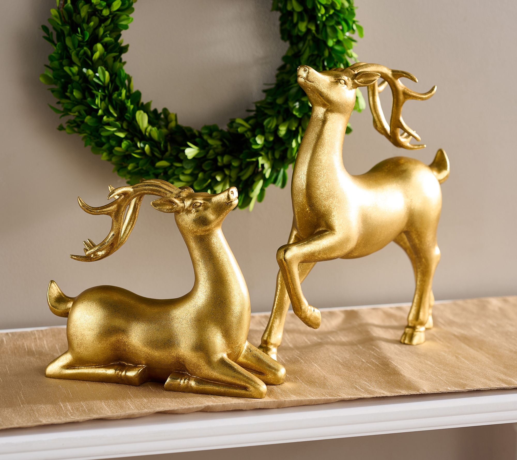 Set of 2 Regal Deer Figures by Valerie - QVC.com