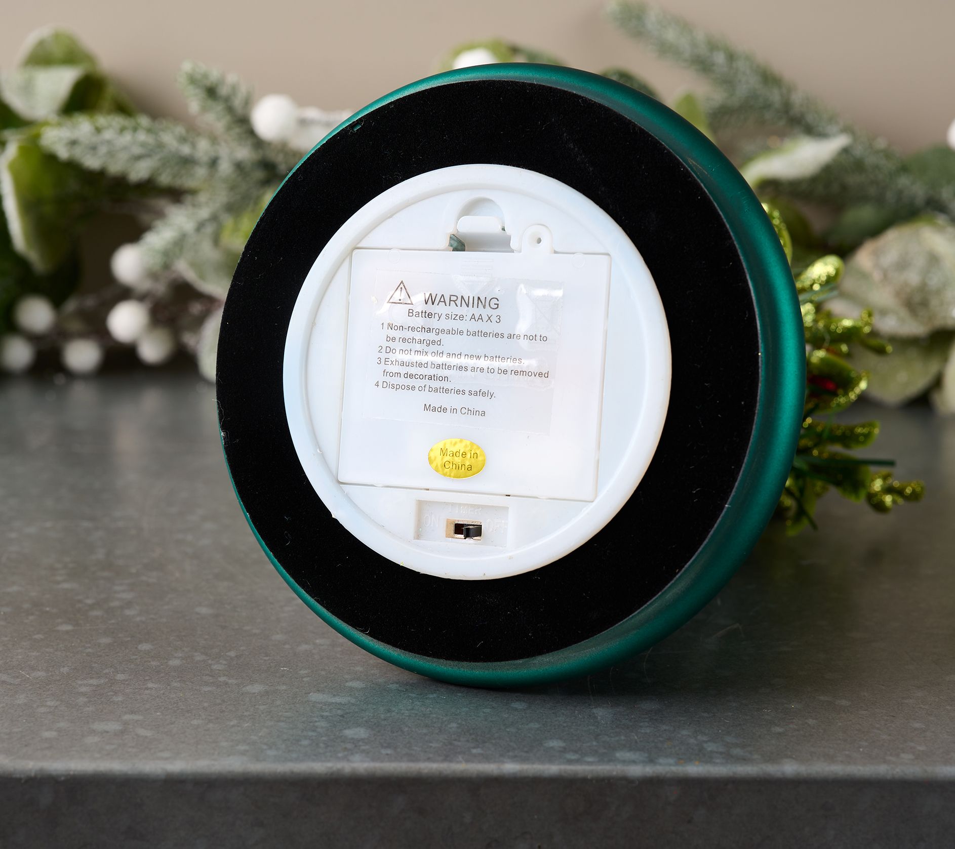 "As Is" Illuminated Starry Night Bell w/ Leaves and Berries - QVC.com