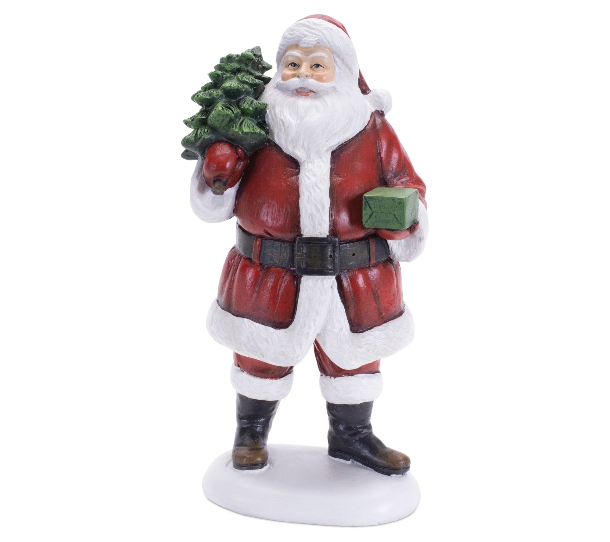 Melrose Traditional Santa with Presents Figurine (Set of 4) - QVC.com