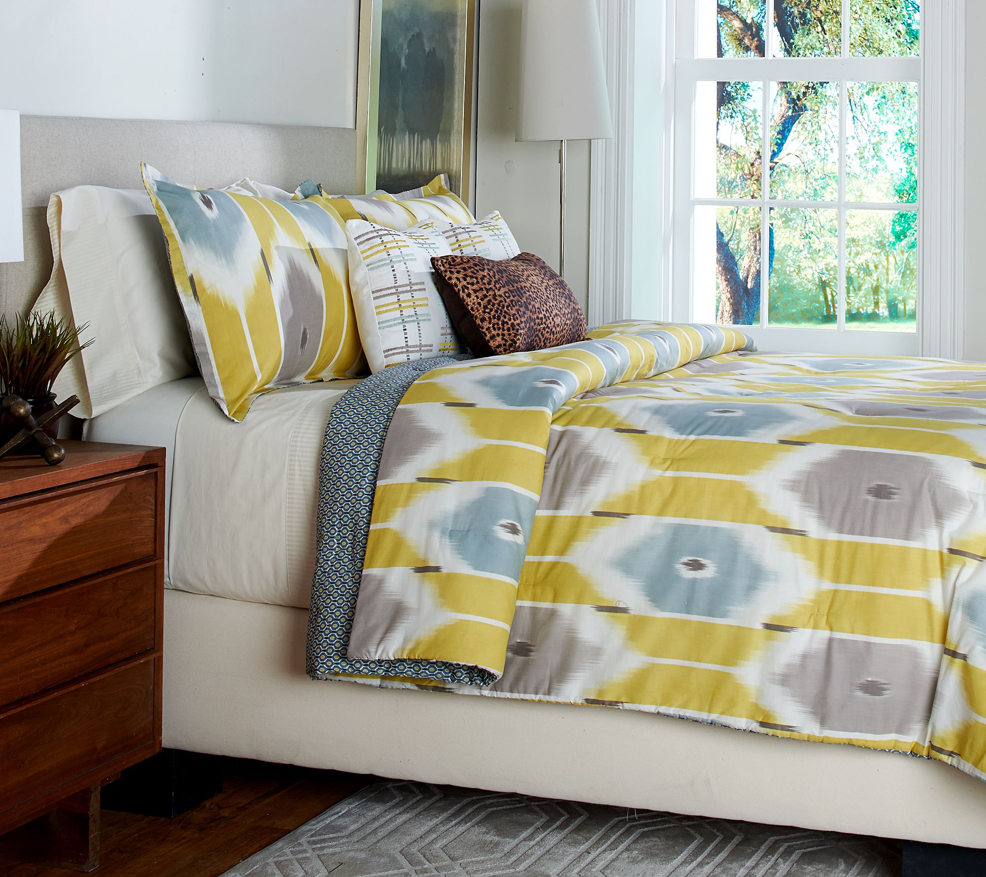Scott Living Sumatra 6 Piece Full Reversible Comforter Set - QVC.com