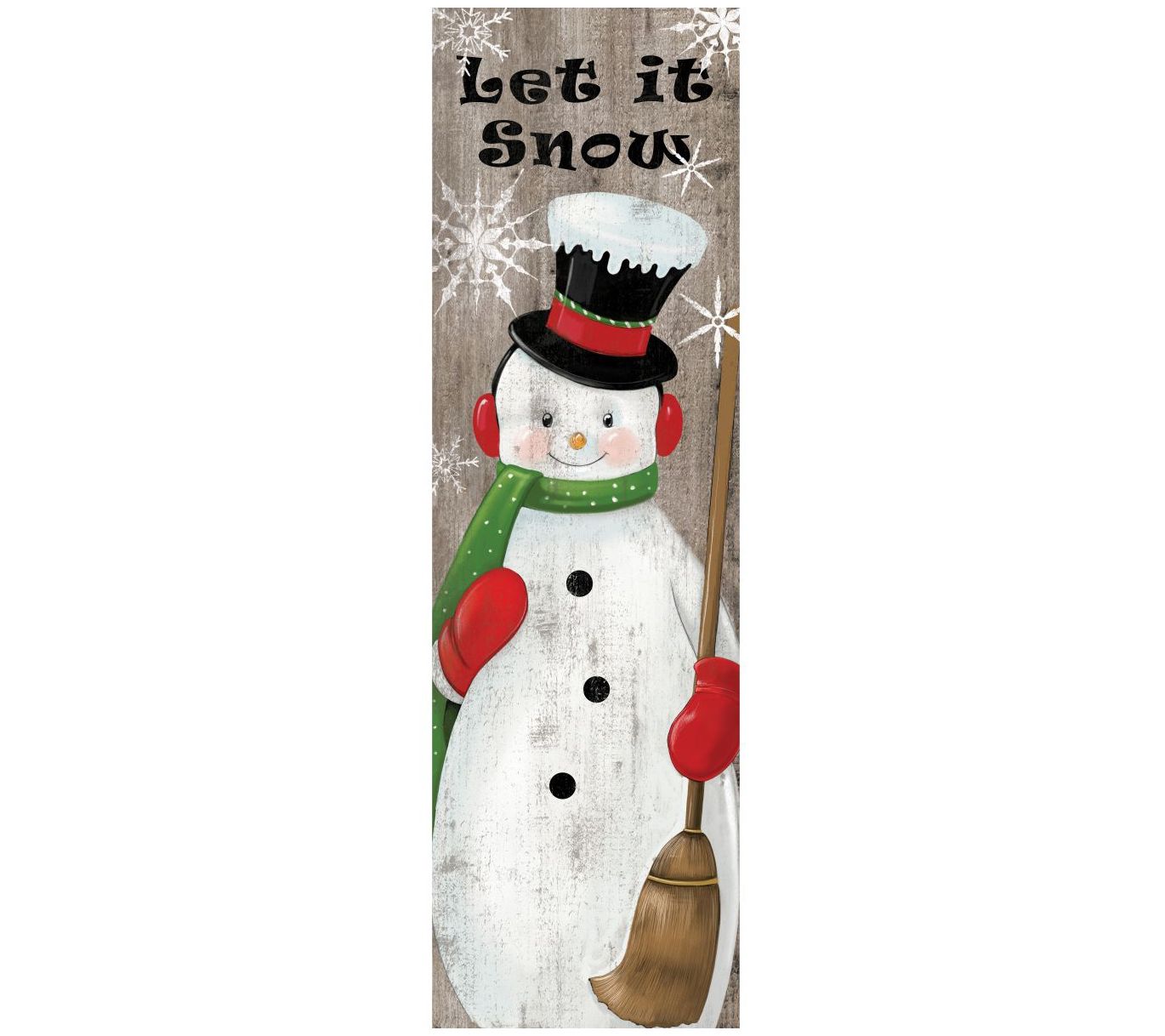 Youngs Inc. Let It...Snowman Wall Decor - QVC.com