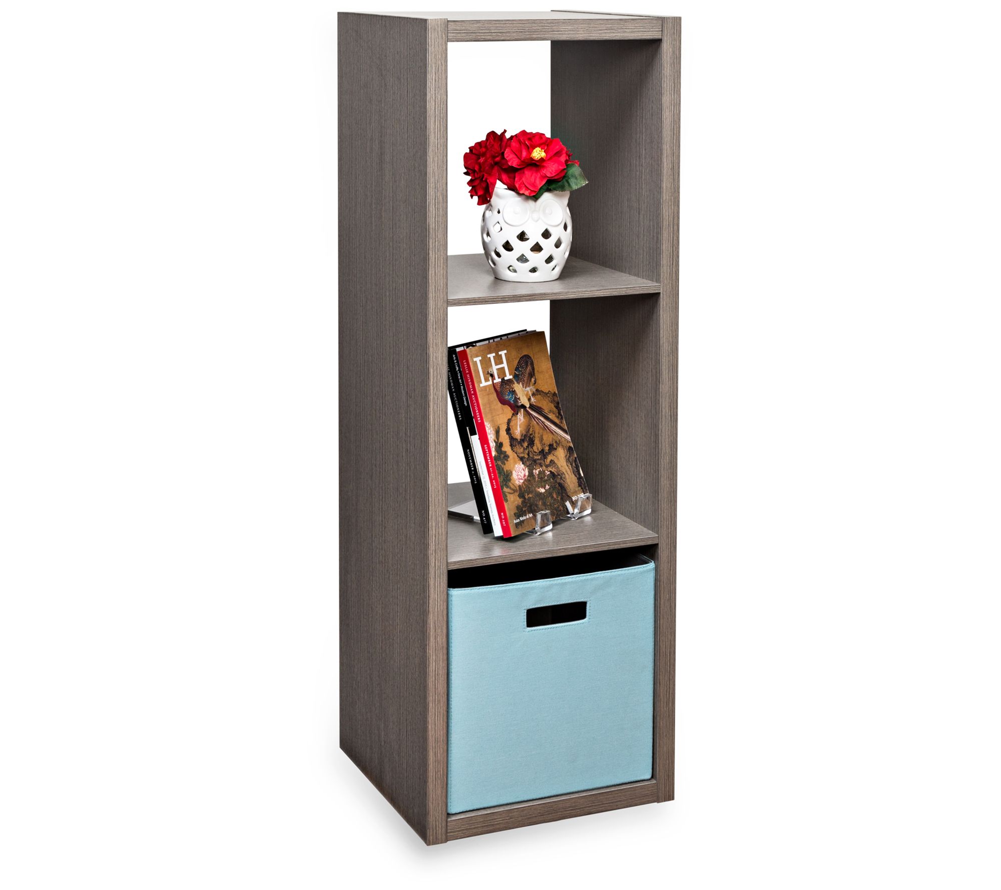 Honey-Can-Do 3- Cube Premium La minate Shelving Unit - QVC.com