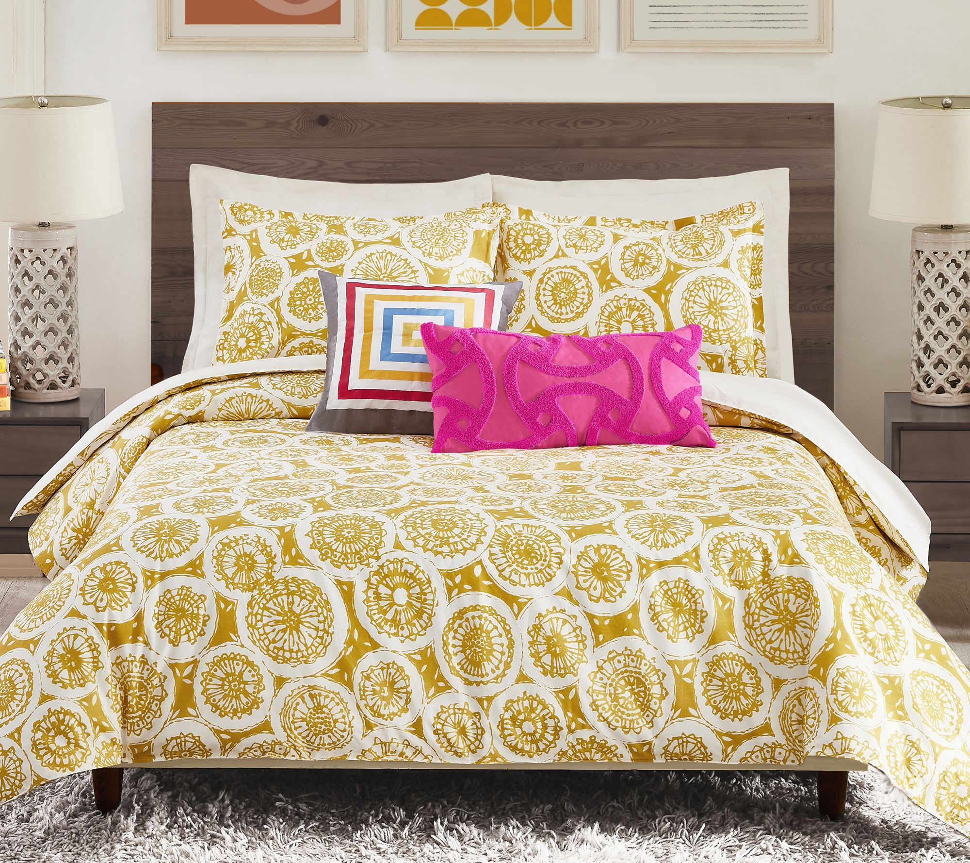 Trina Turk Star Dot King Duvet Set - QVC.com