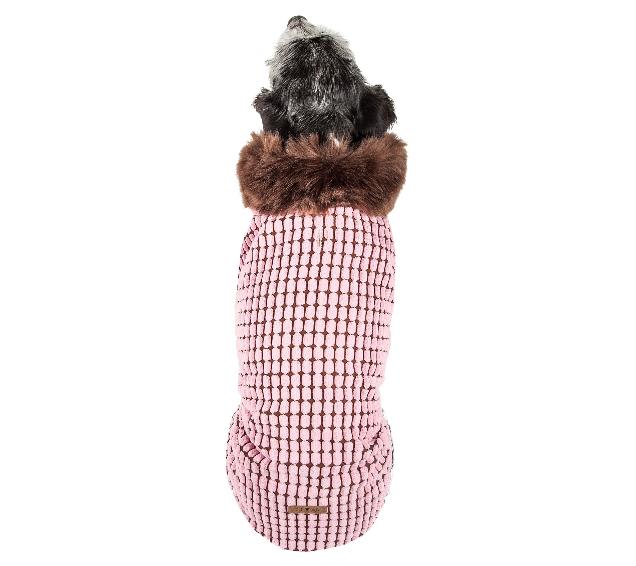 Pet Life Luxe 'Beautifur' Boxed Mink Fur Dog Coat Jacket - QVC.com