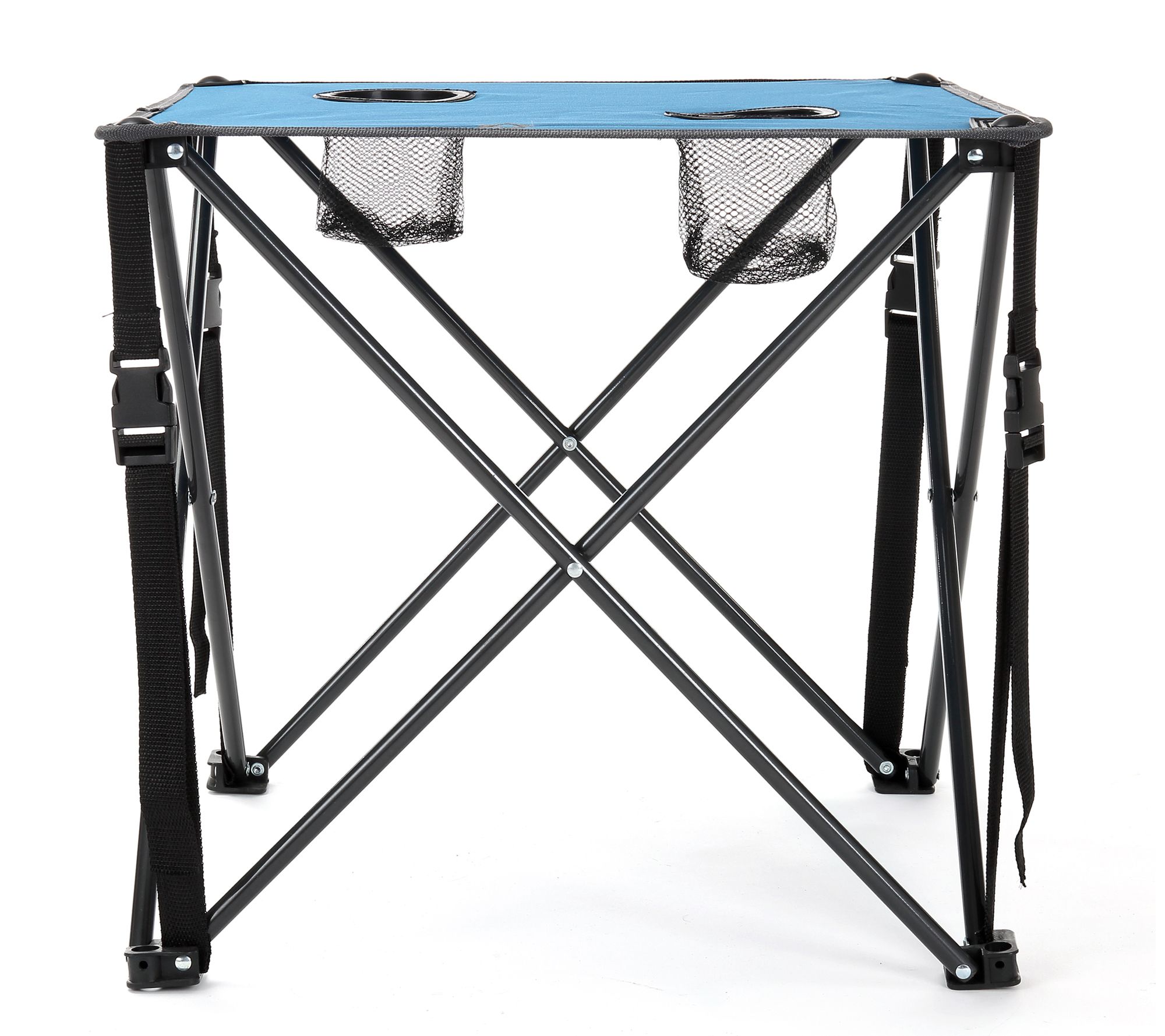 Arrowhead by Compass Home 26" Folding Table with Cup Holders - QVC.com