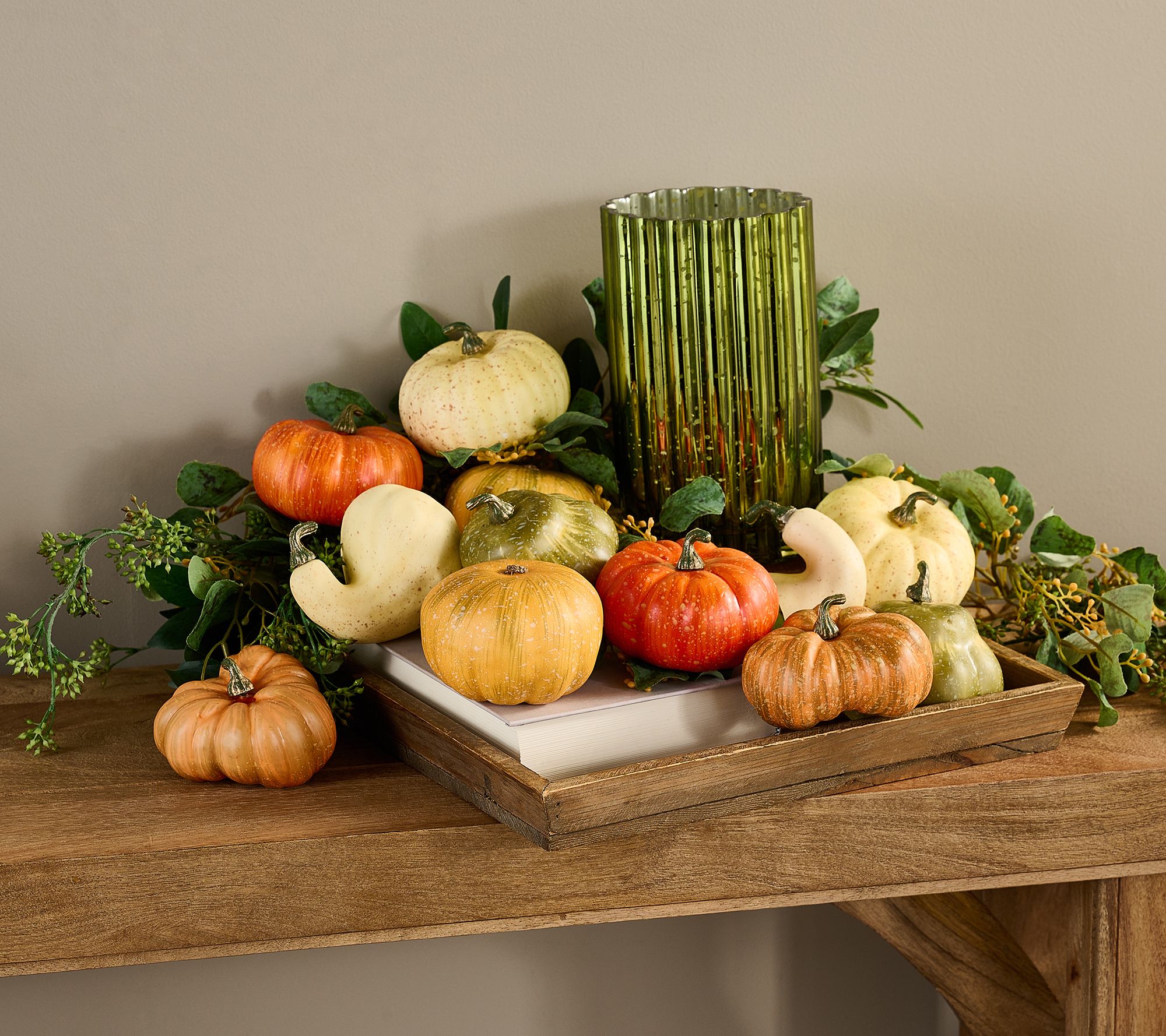 Home Reflections Set of 12 Mini Pumpkins - QVC.com