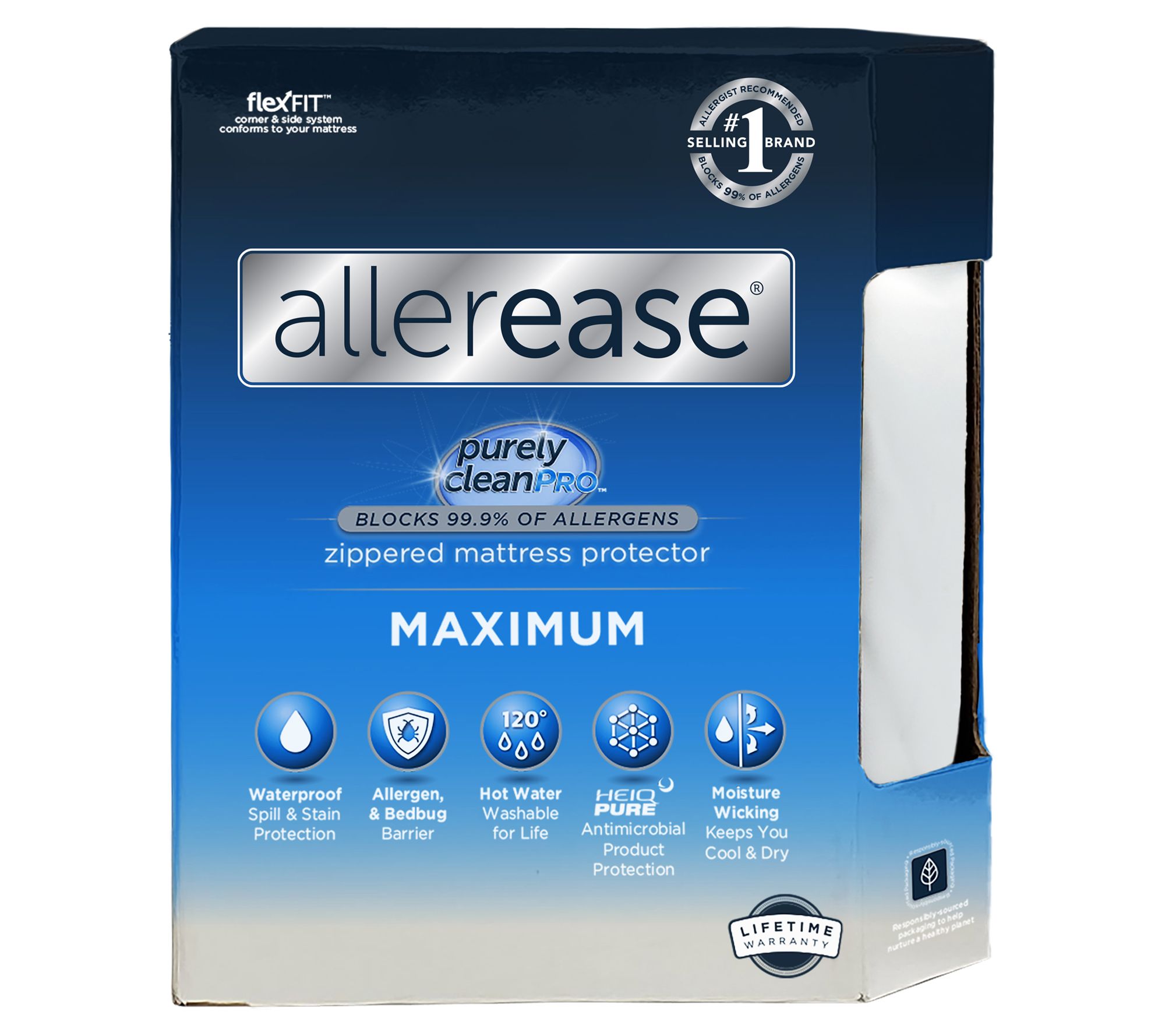 AllerEase Maximum Mattress Protector - Queen - QVC.com