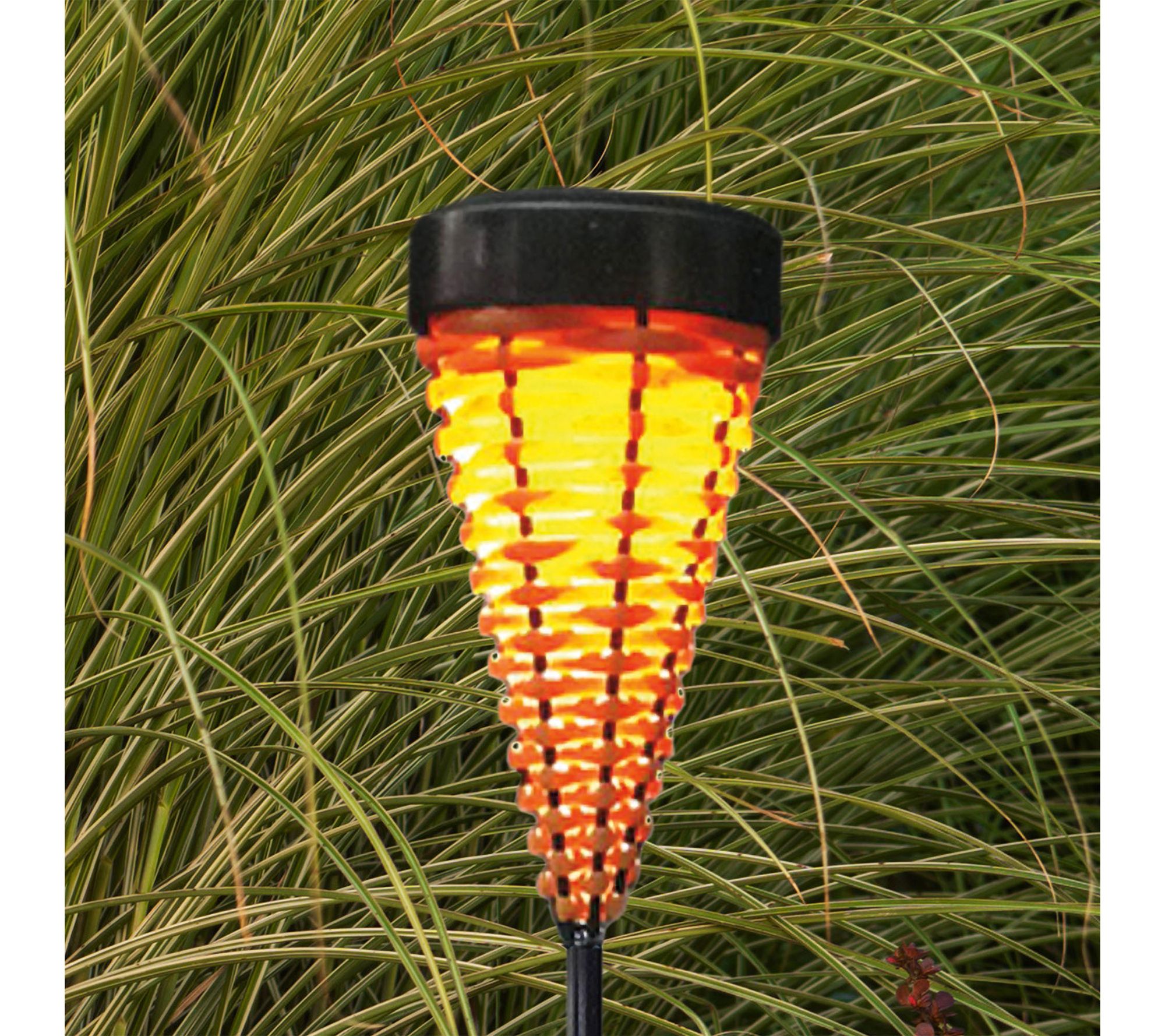 Santa's Workshop 36" Solar Plastic Rattan Stake - QVC.com