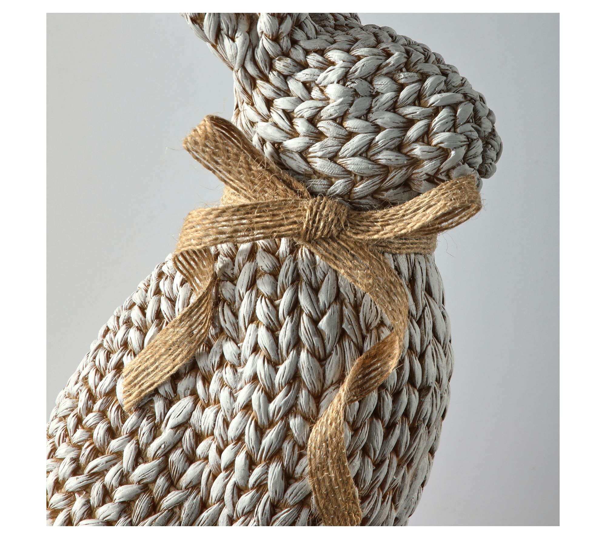 10" Woven Rabbit by Valerie - QVC.com